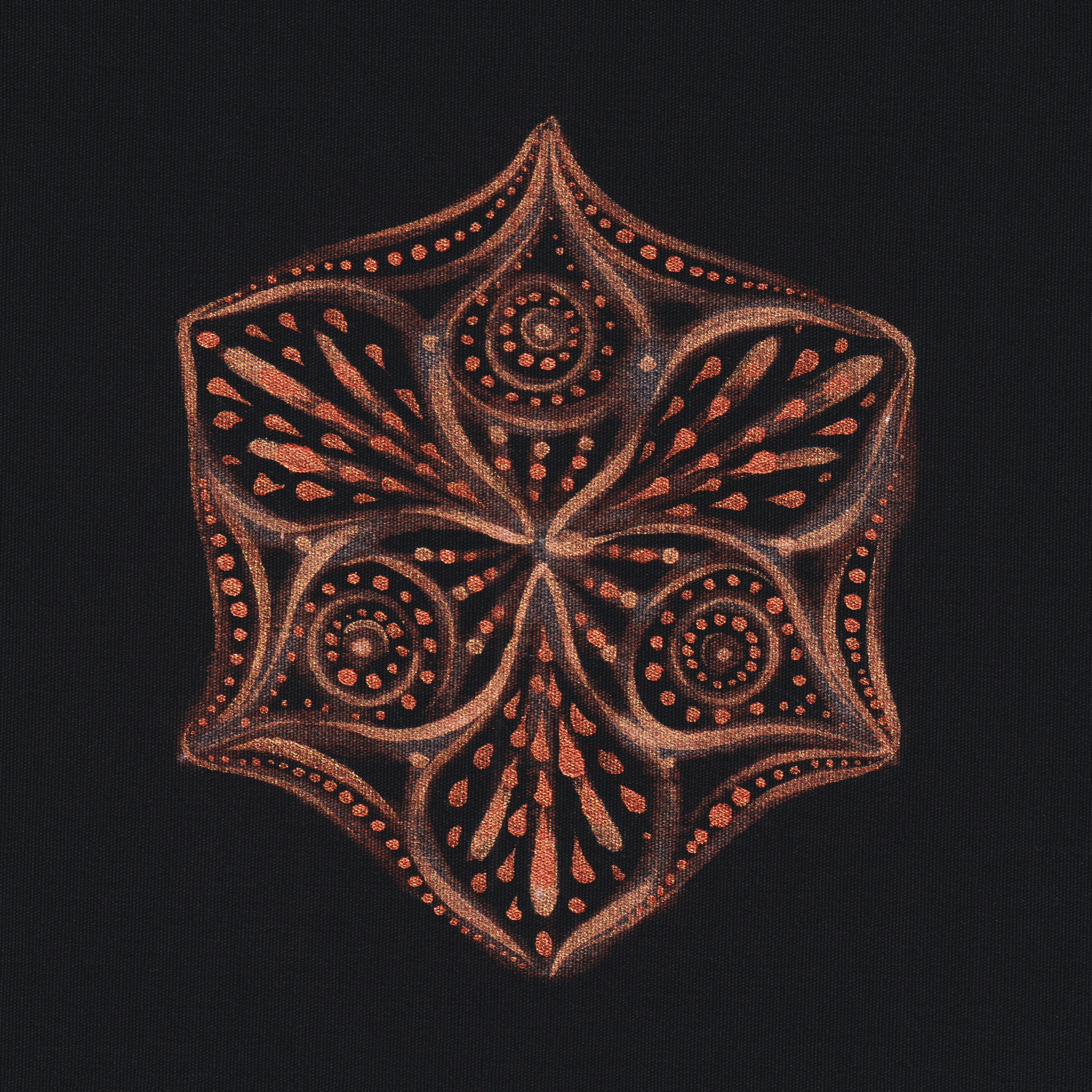 A drawing of a square shaped object on a black background photo – Free ...