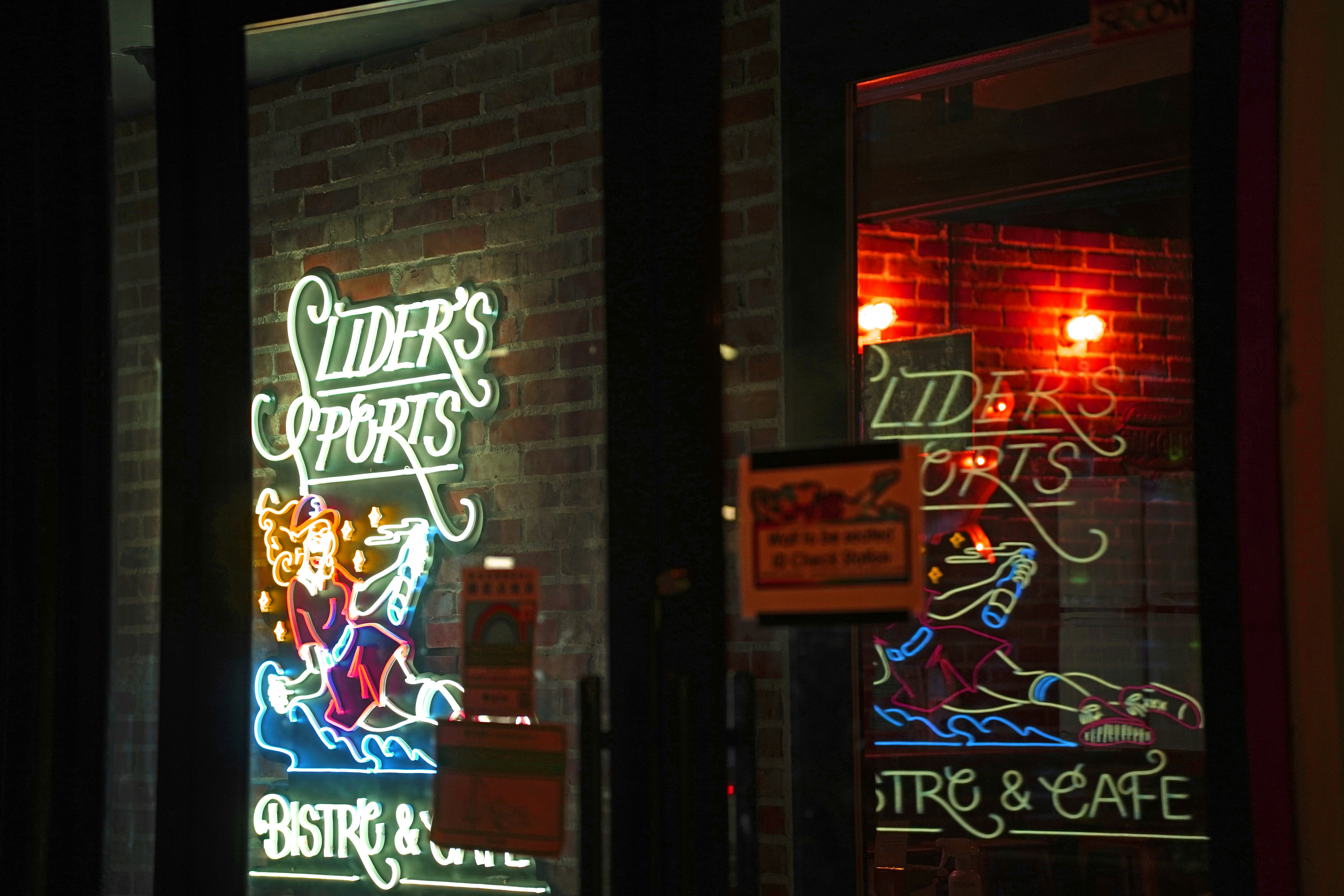 Neon Nightlife Reflections