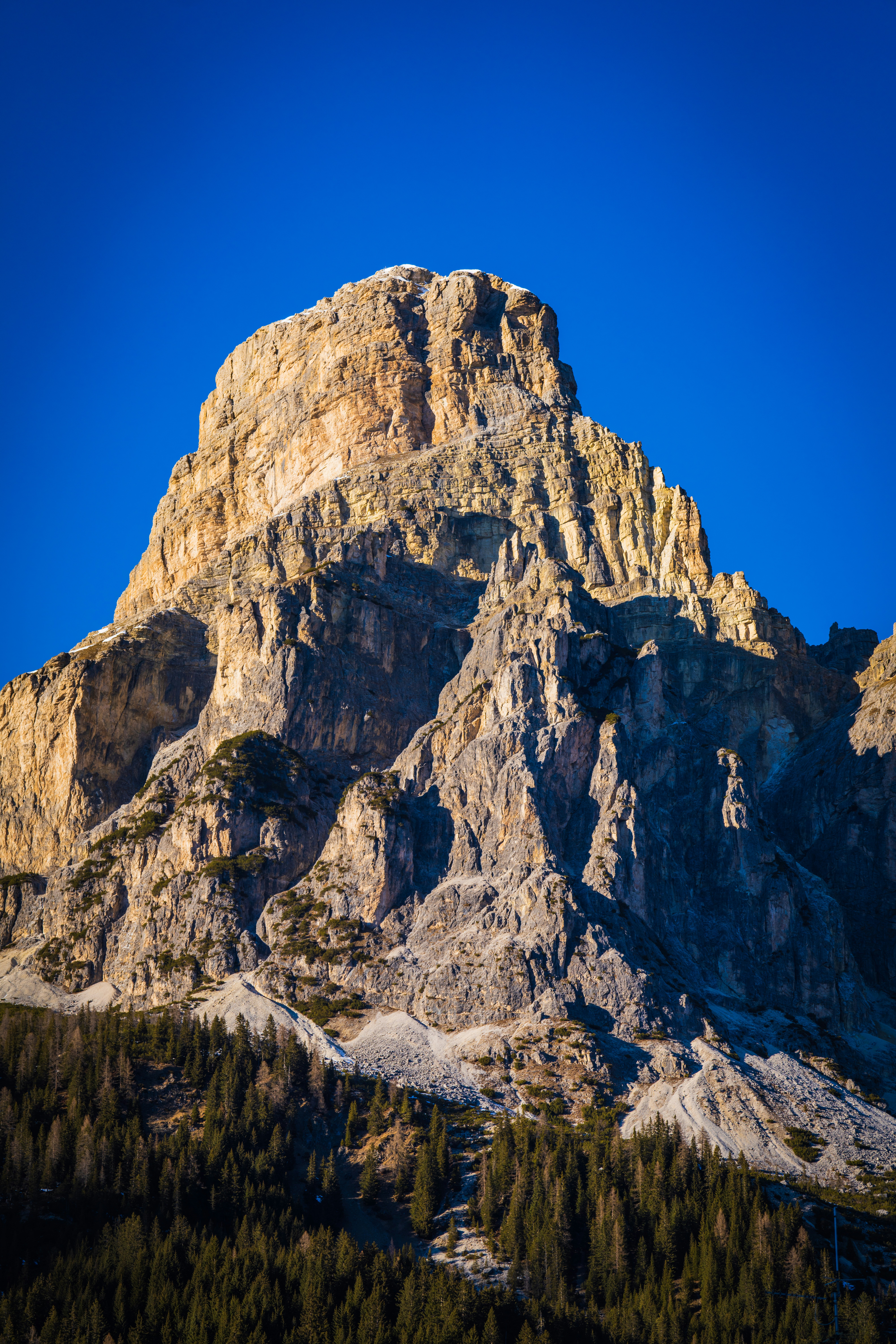 A very tall mountain with a clear blue sky photo – Free Nature Image on ...