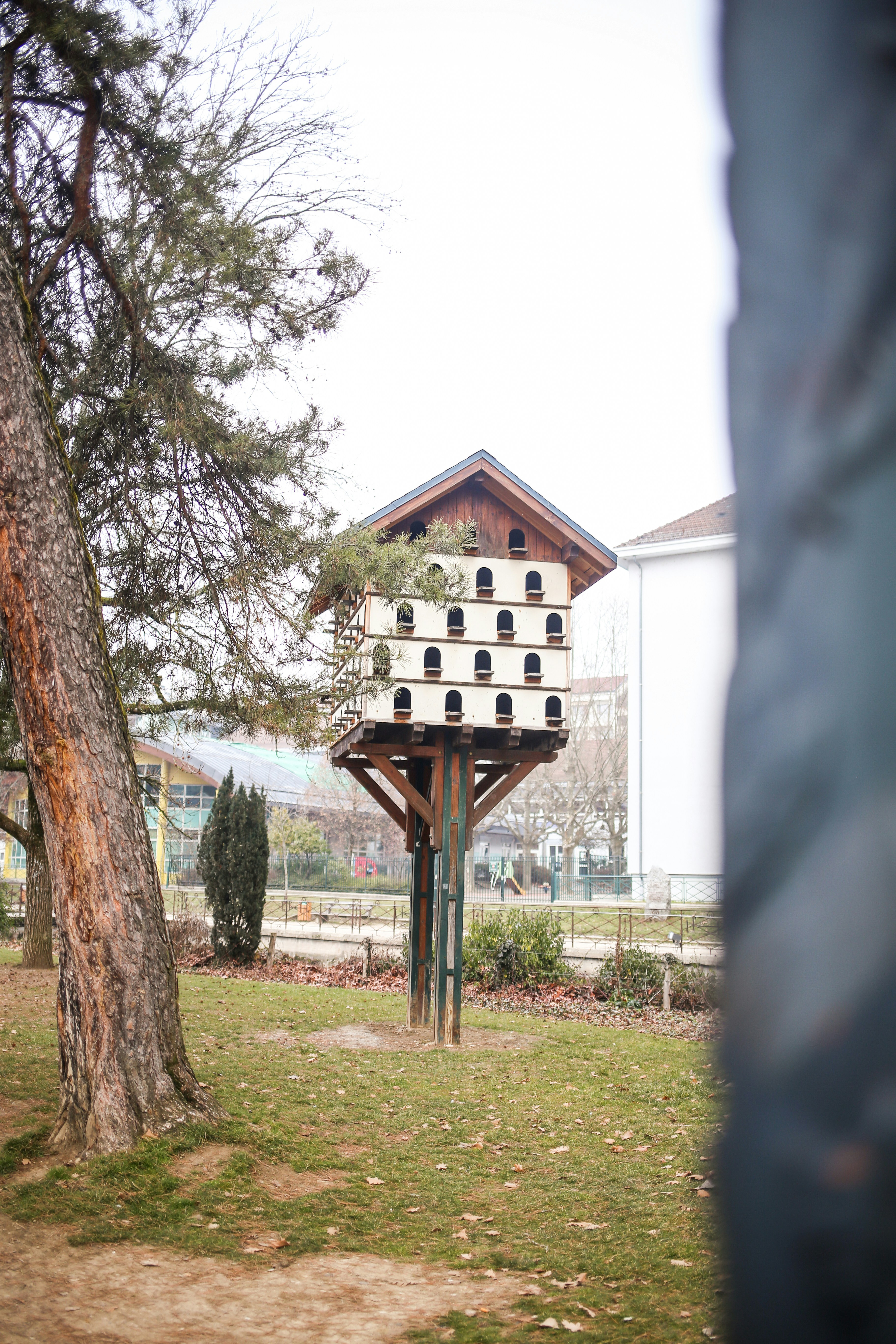 Six-Tier Nest House on Stilts in a Park