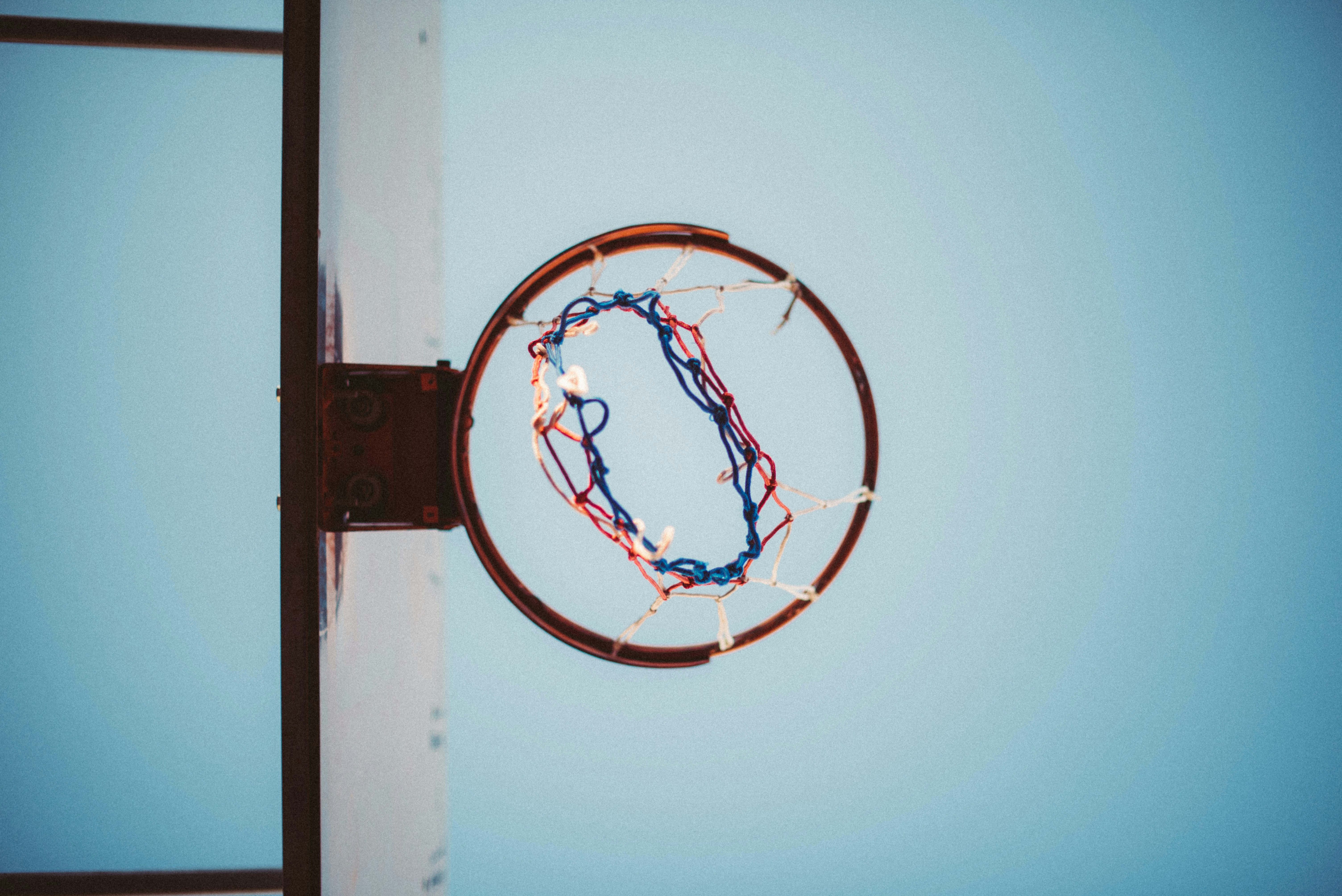 A basketball hoop with a string attached to it photo – Free To Image on ...