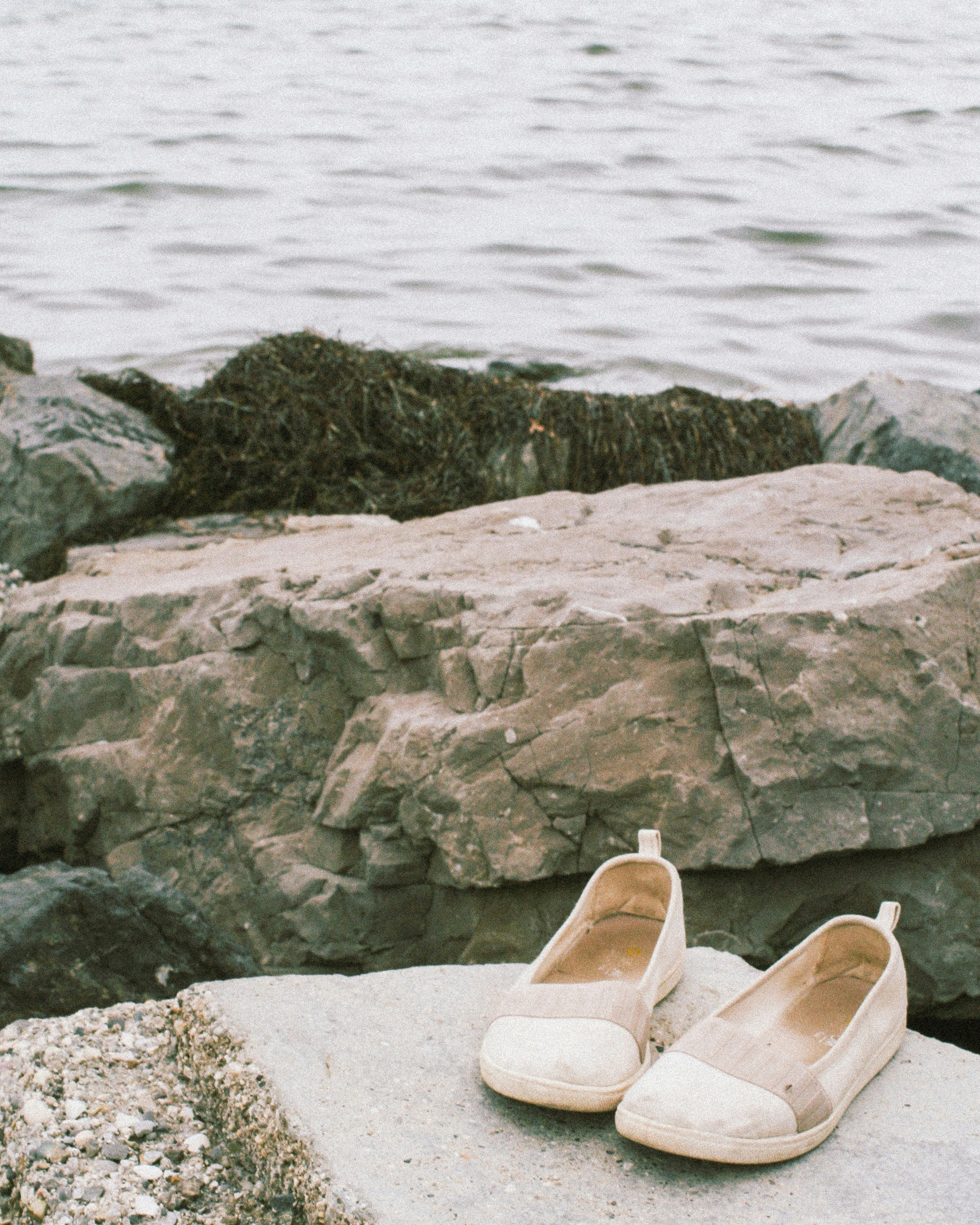 Solitary Slip-ons by the Shore