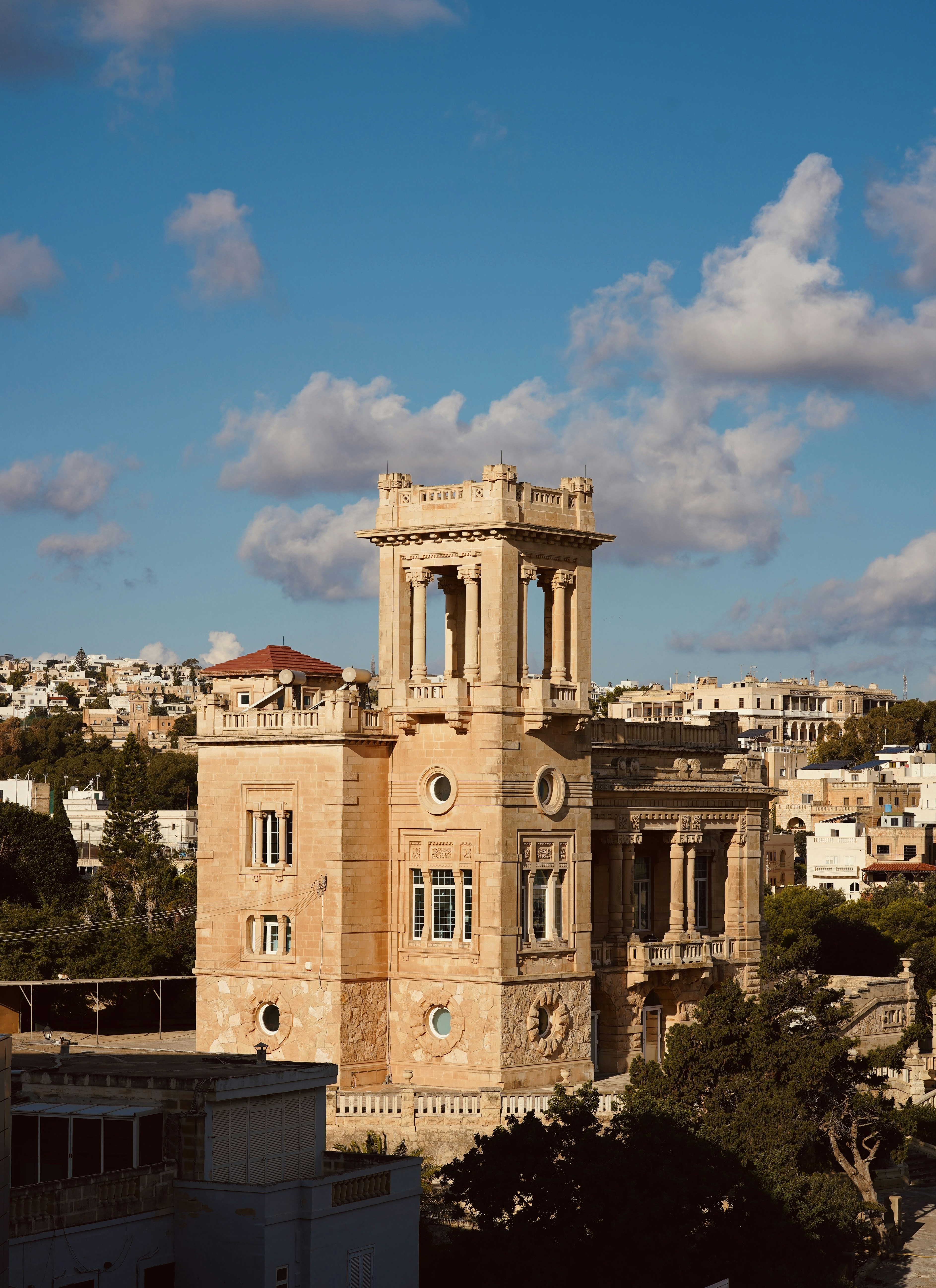 a tall building with a clock tower on top of it