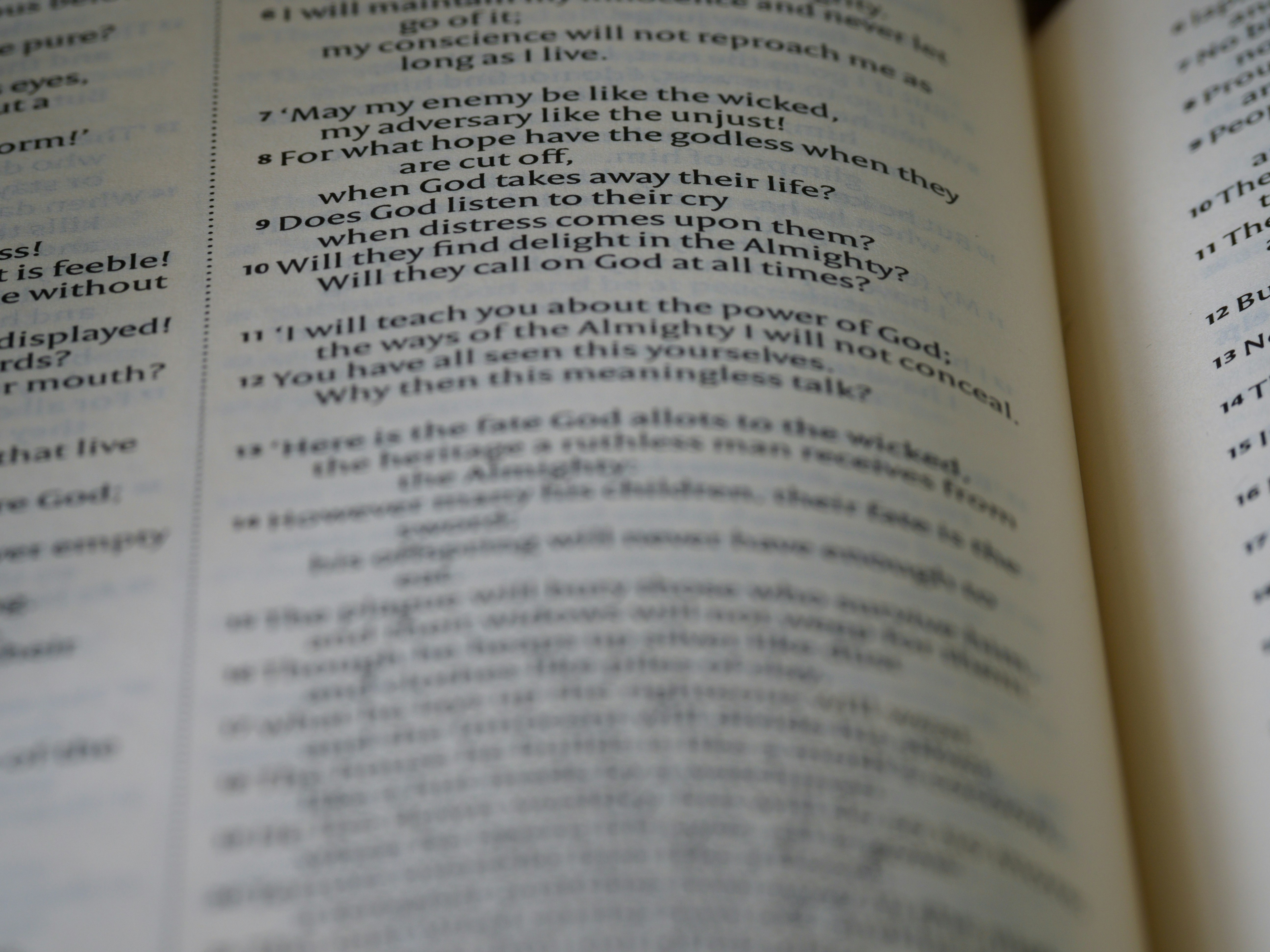 A close up of an open book with words on it photo – Free Grey Image on ...