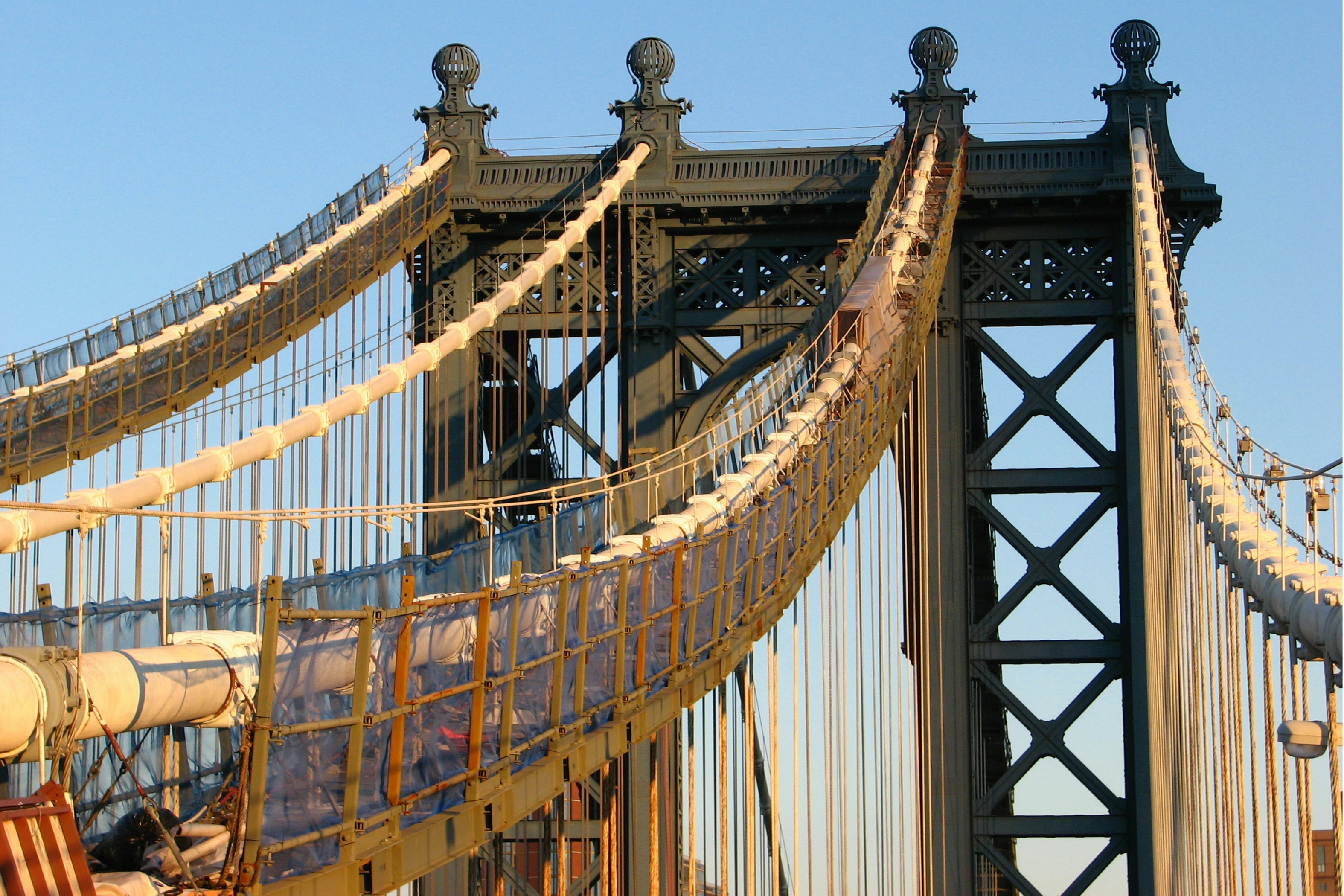 A view of the top of a bridge from below photo – Free Bridge Image on ...