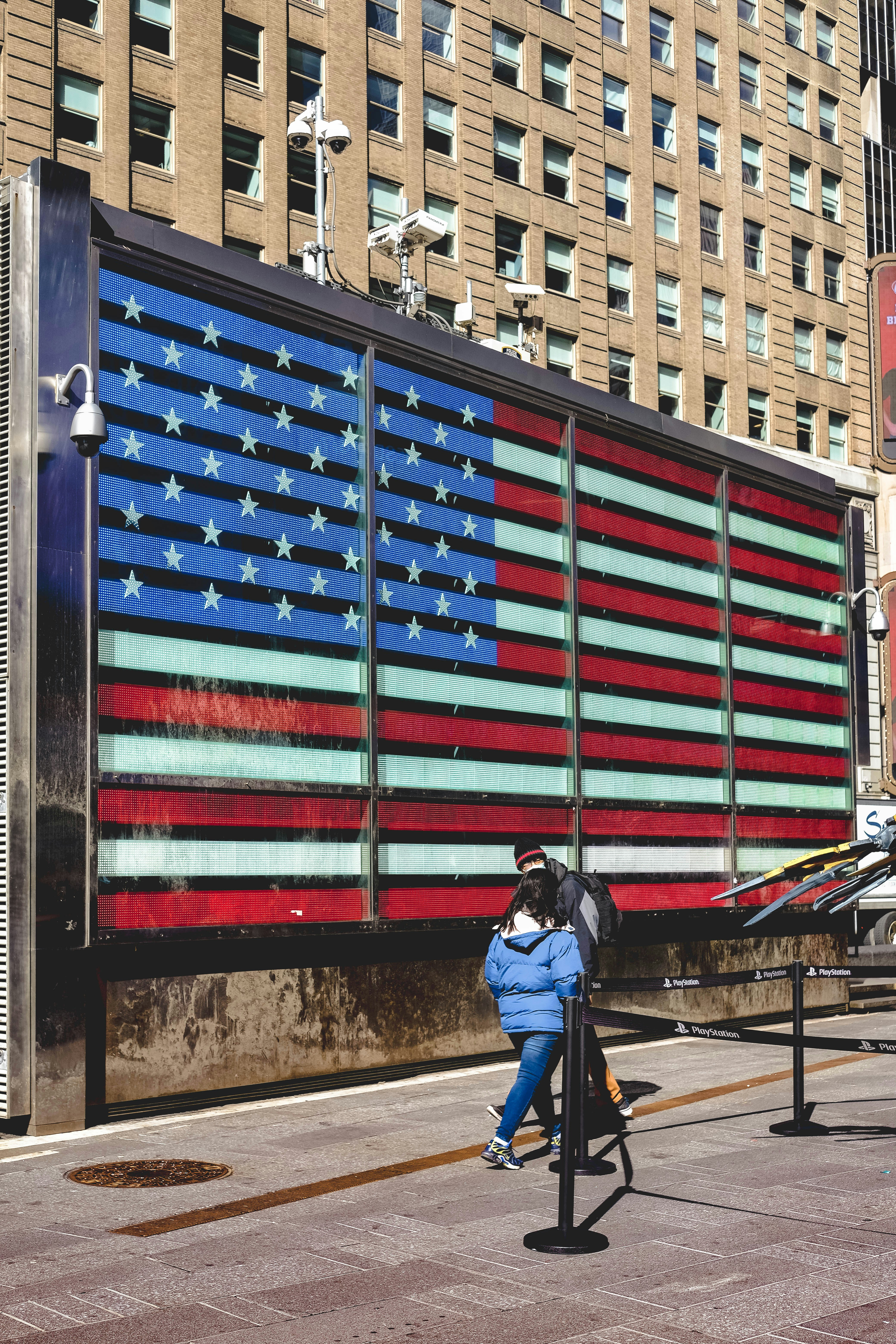 Star-Spangled Glass: A City Wall of Stripes