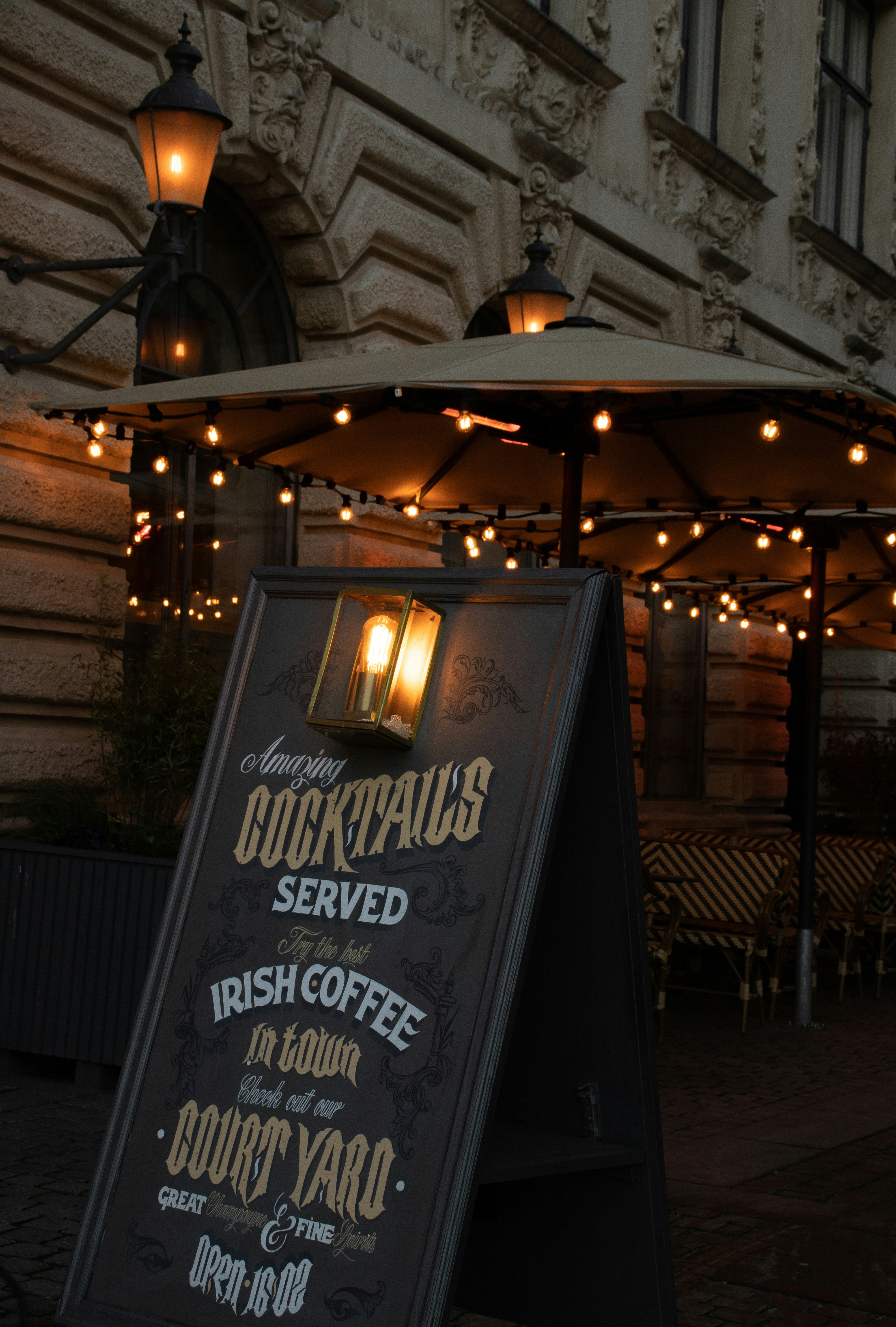Illuminated Invitation to Evening Indulgence
