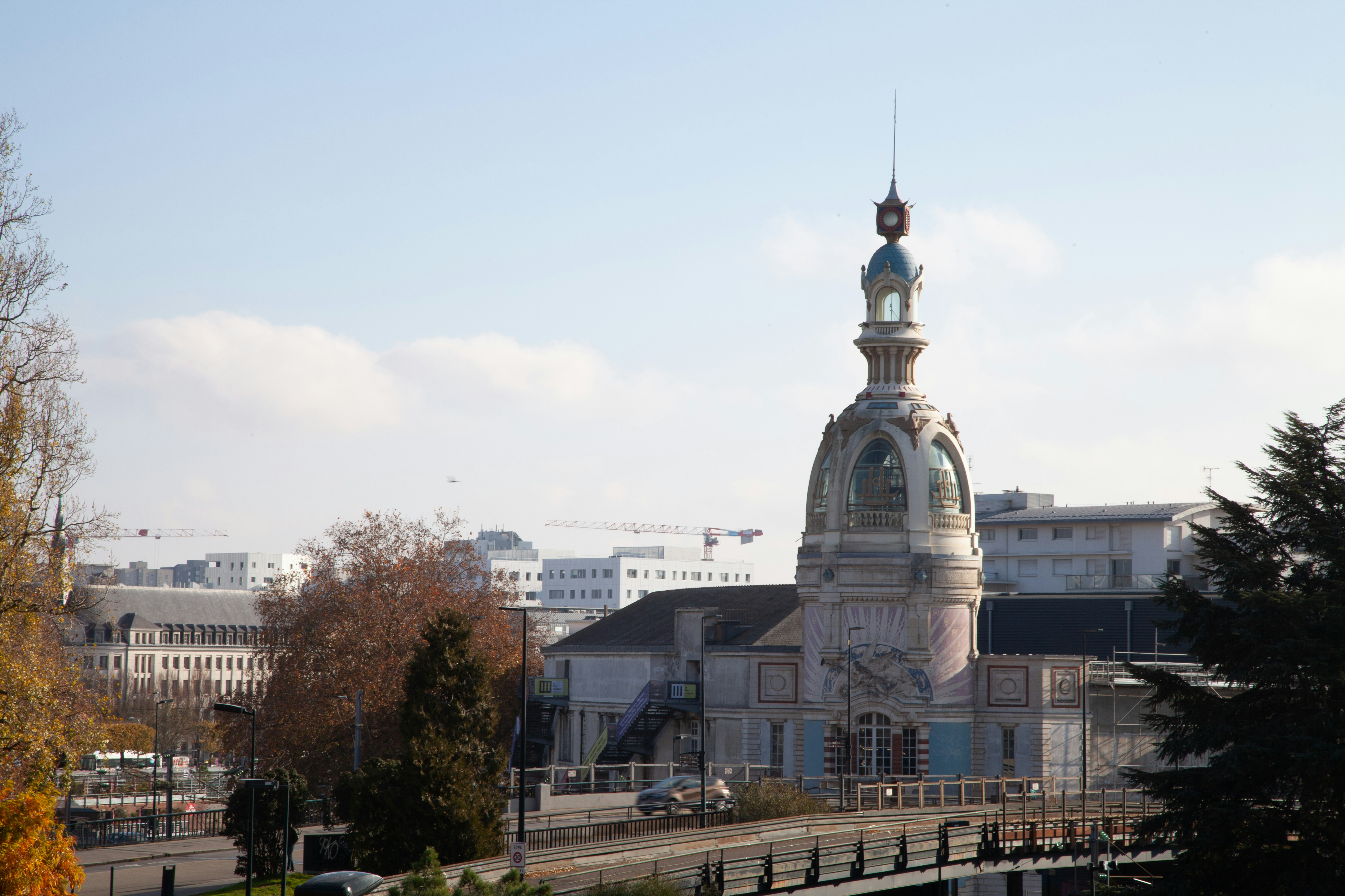 Historic Dome Overlooking Urban Landscape