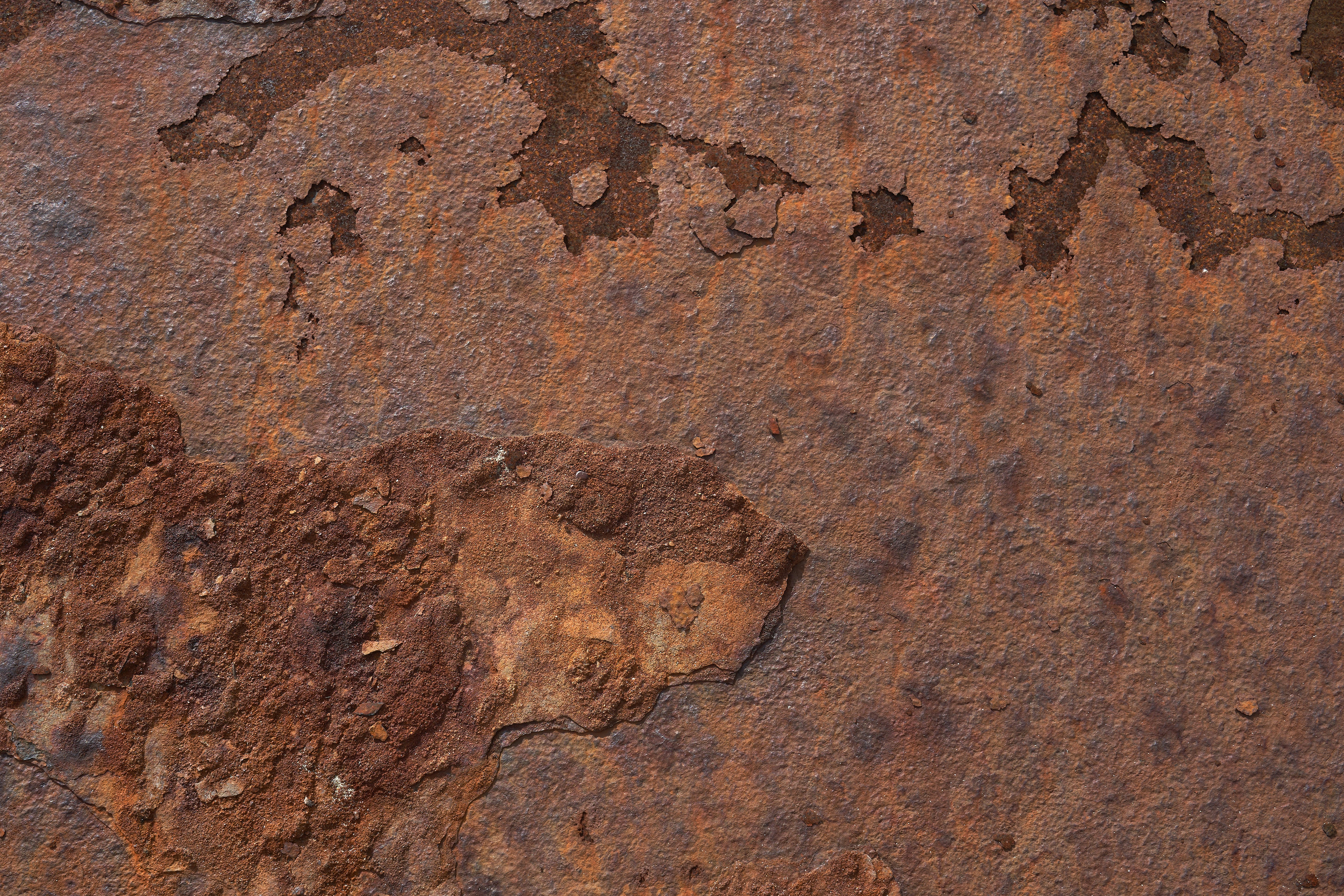 Foto Un primer plano de una superficie metálica oxidada – Imagen Óxido ...