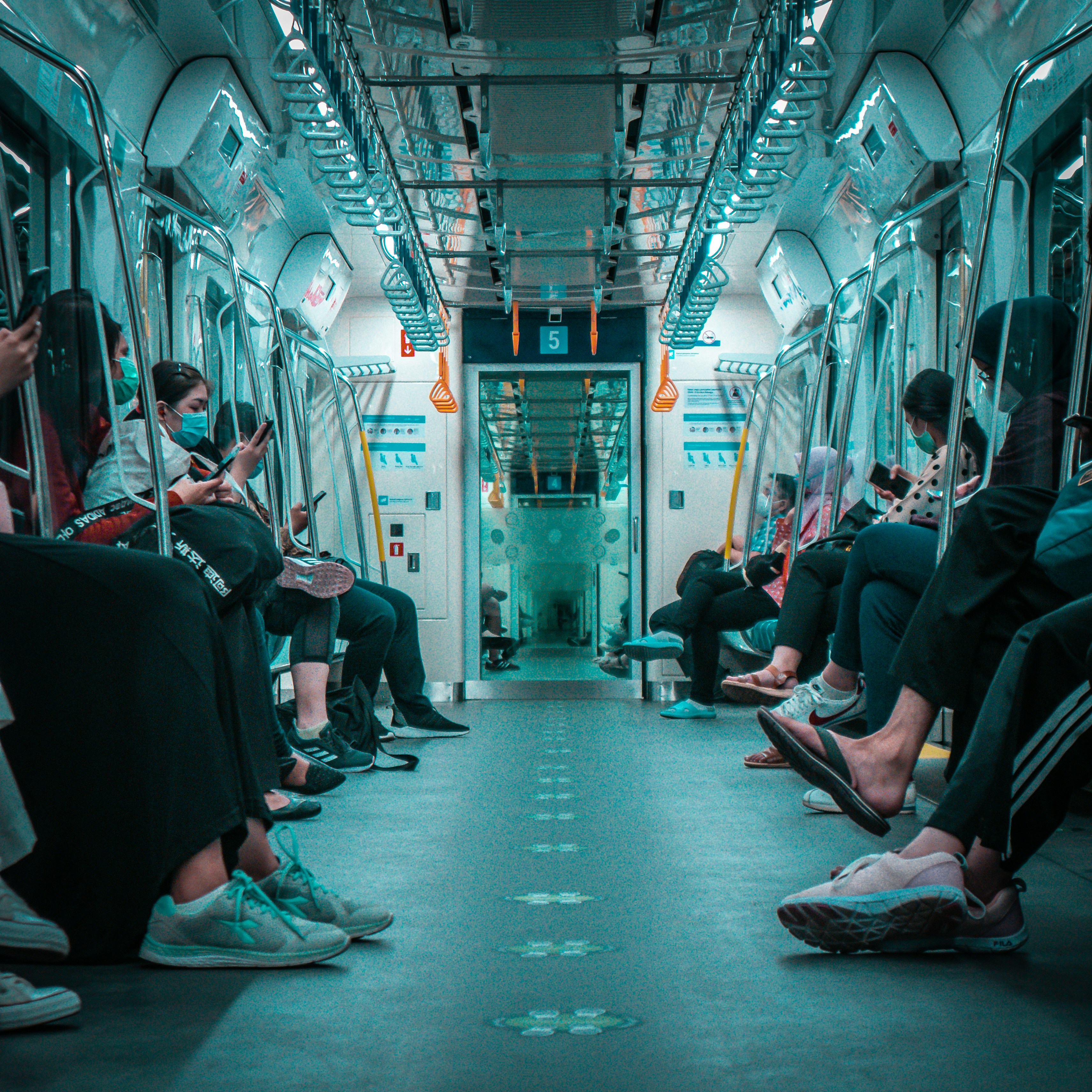 Silent Journeys: A Glimpse into Urban Transit