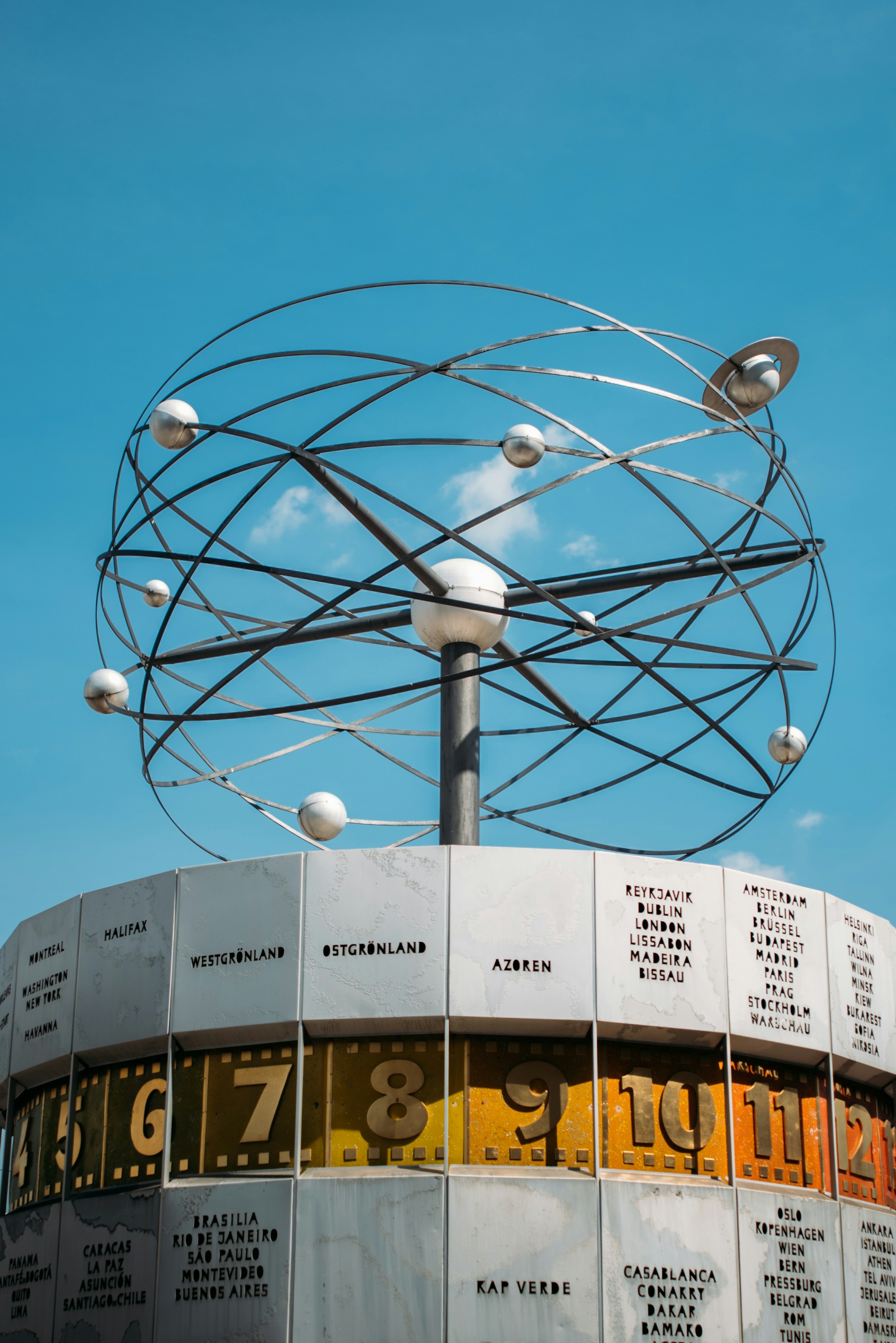 Orbiting Signpost: A Weathered Globe Weighs on the World's Hours