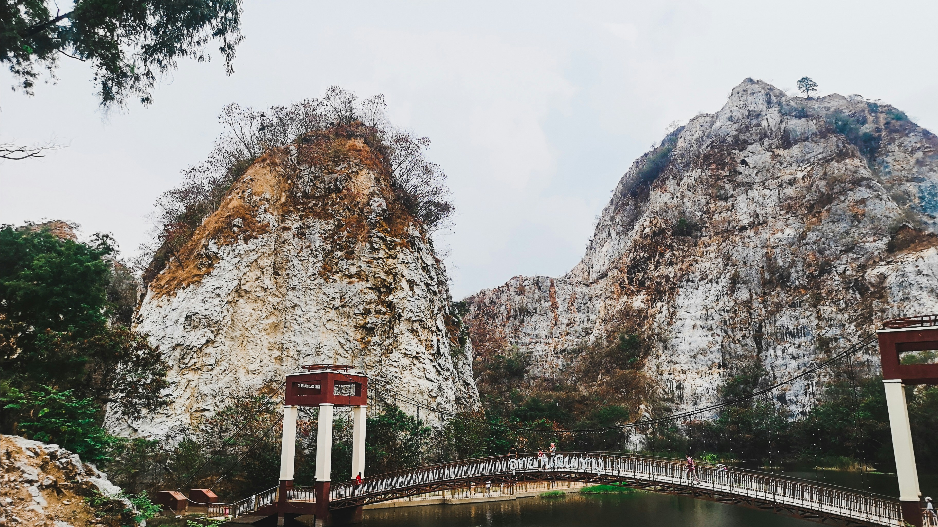 Stone Gateways Over a Quiet River