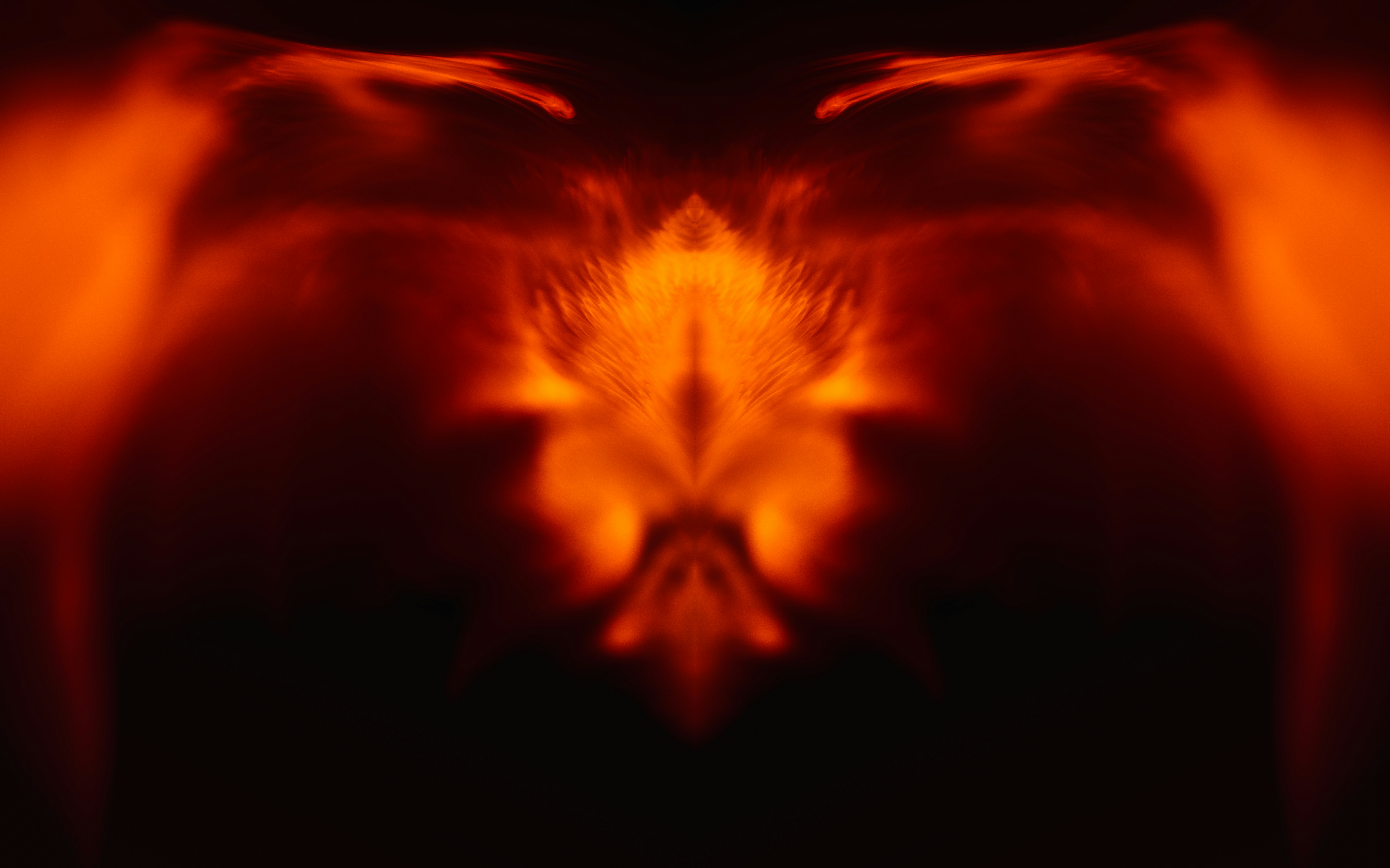 Ember Mandala: mirrored blaze blooming from the core