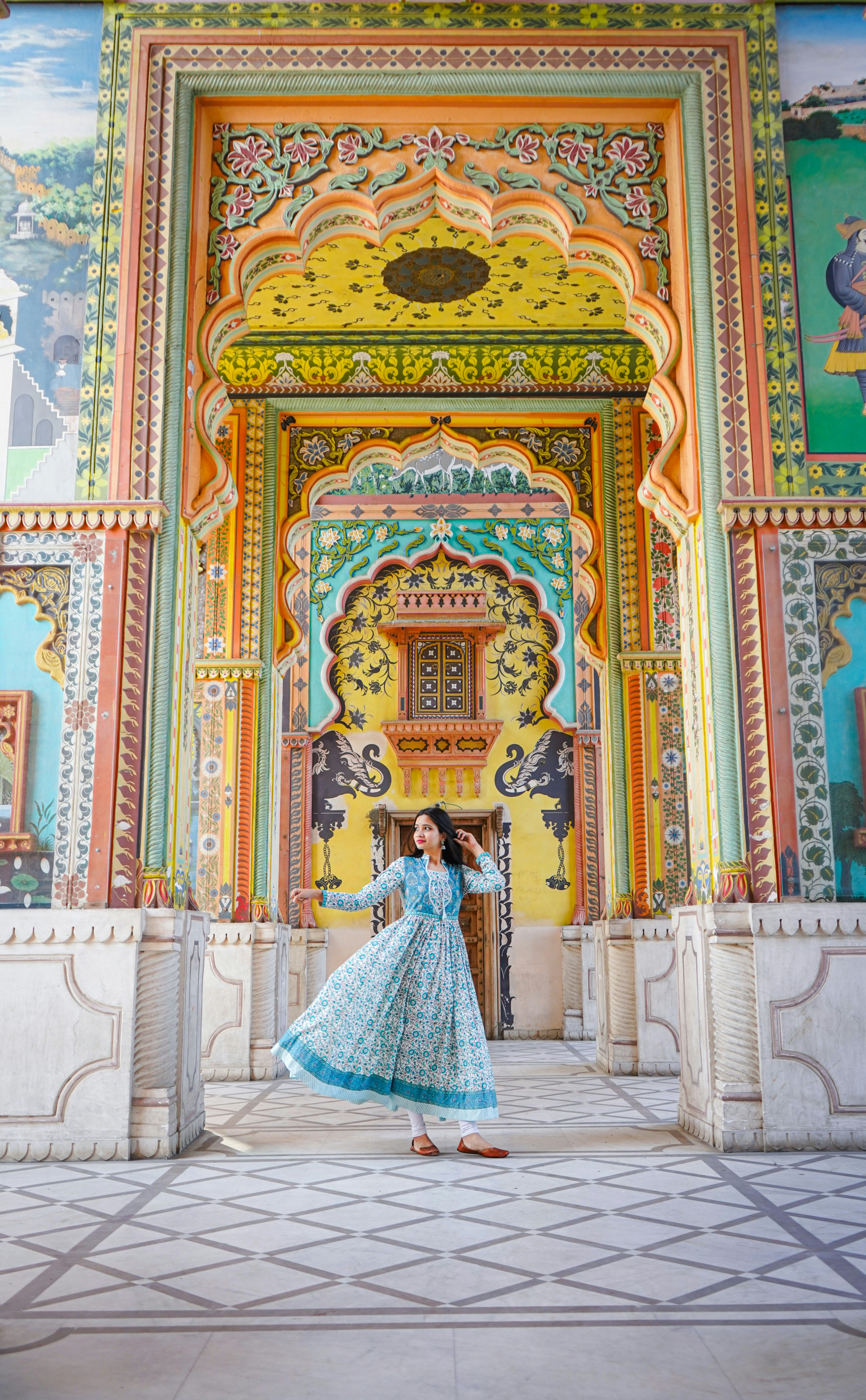 Whirl of Colors in a Regal Setting
