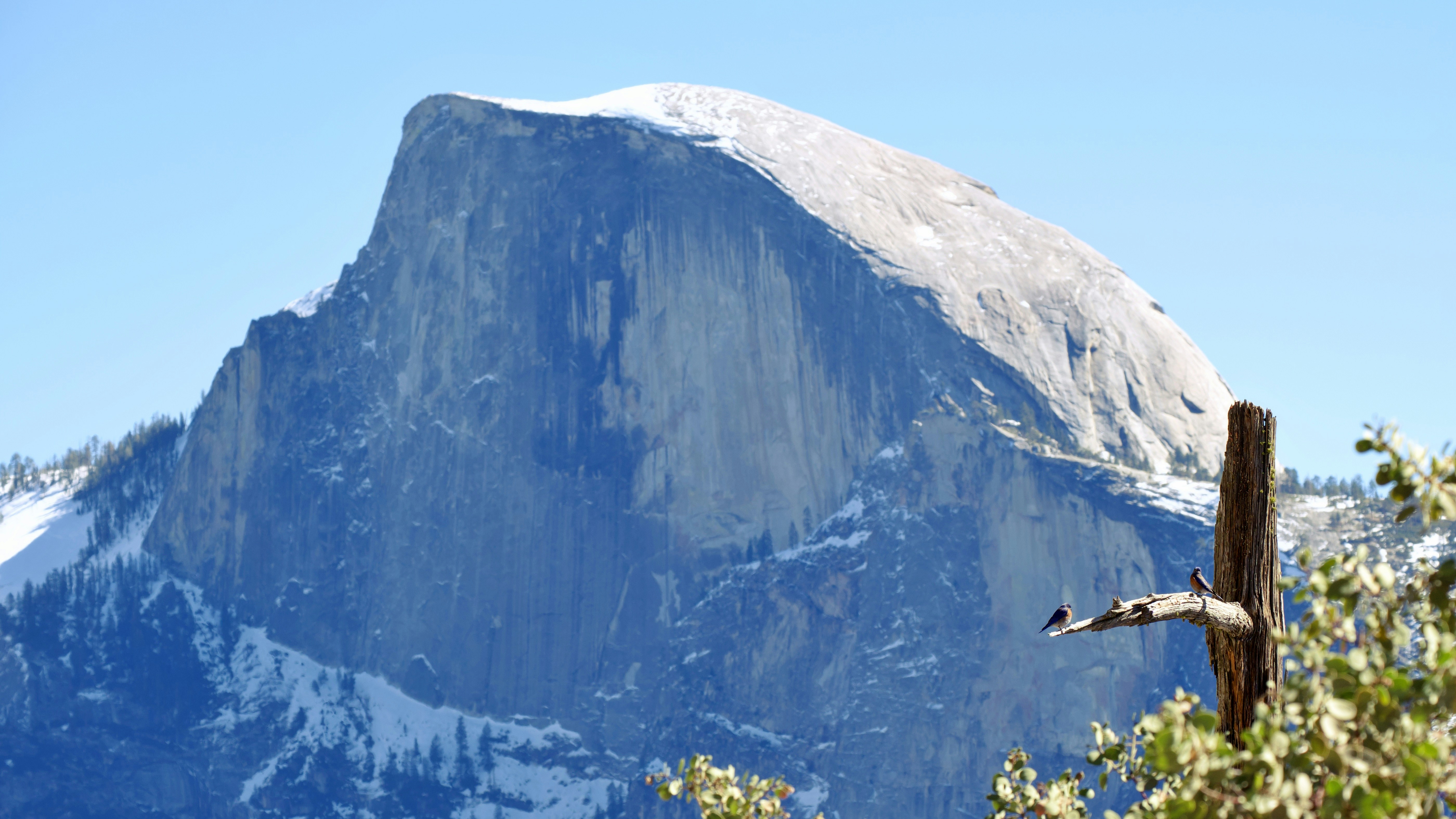 Solitary Peak Under a Clear Noon Sky