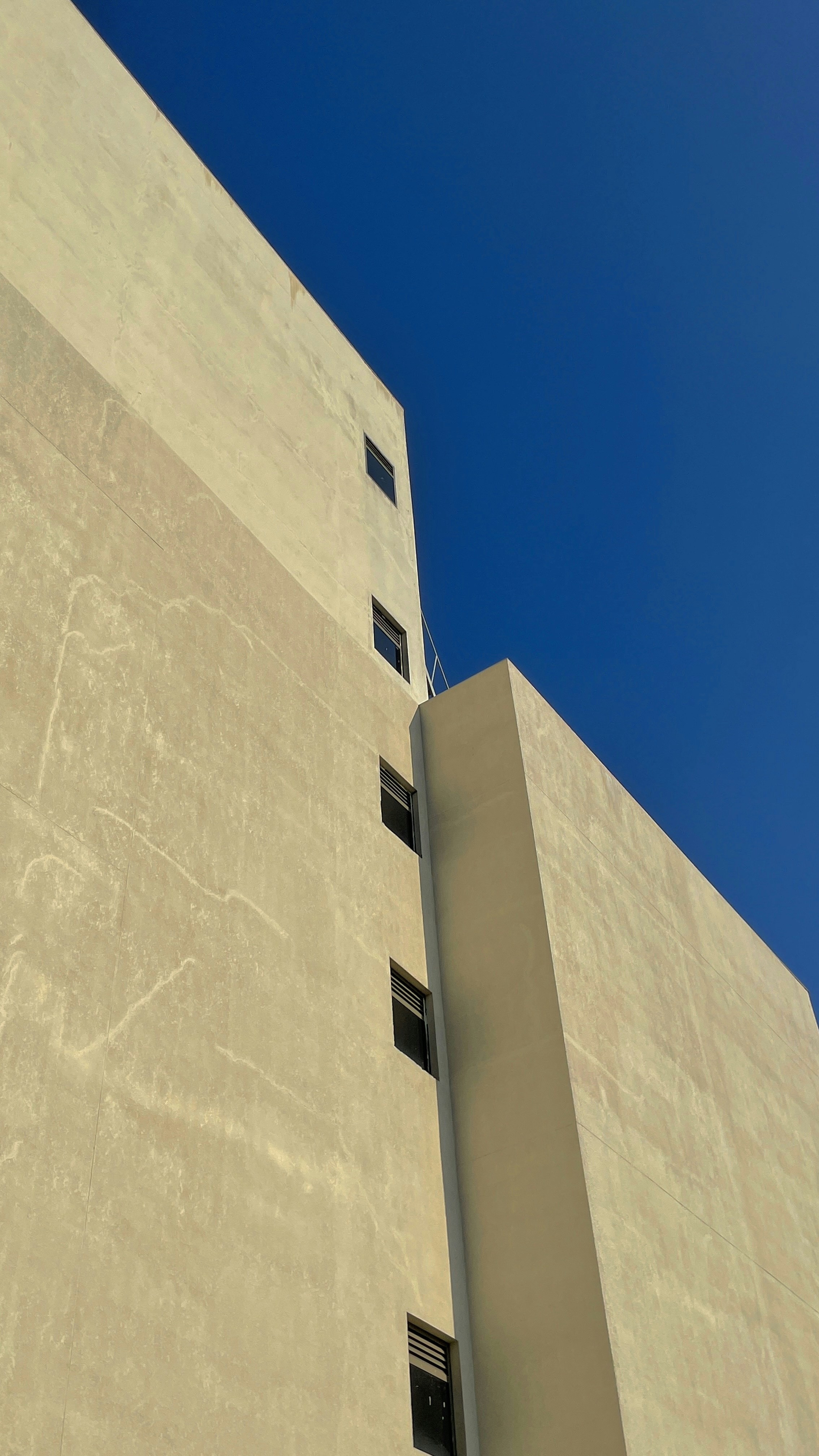 Architectural Silence Under a Cobalt Sky