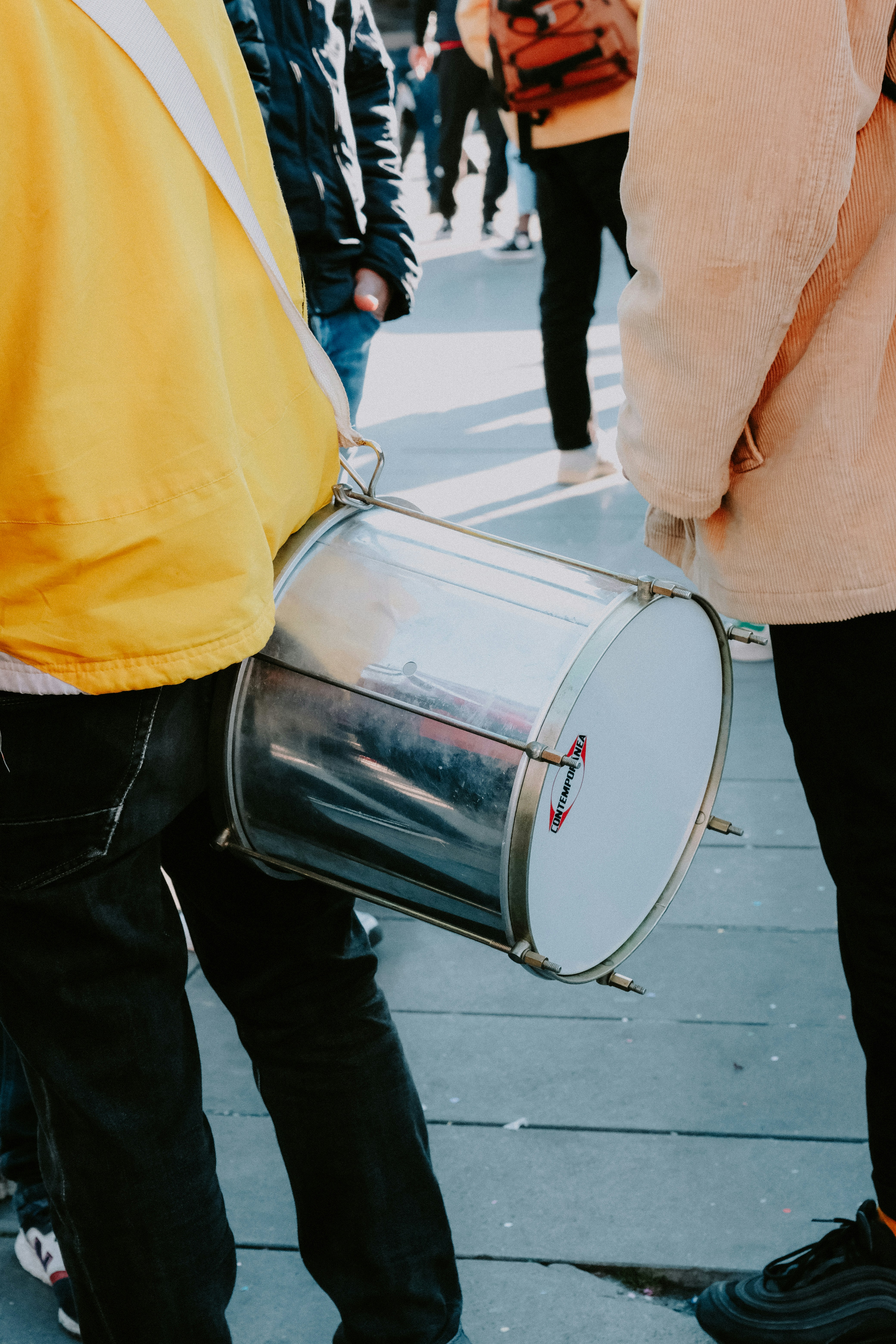 Metal Drum in the Crowd: Echoes of a Street Parade