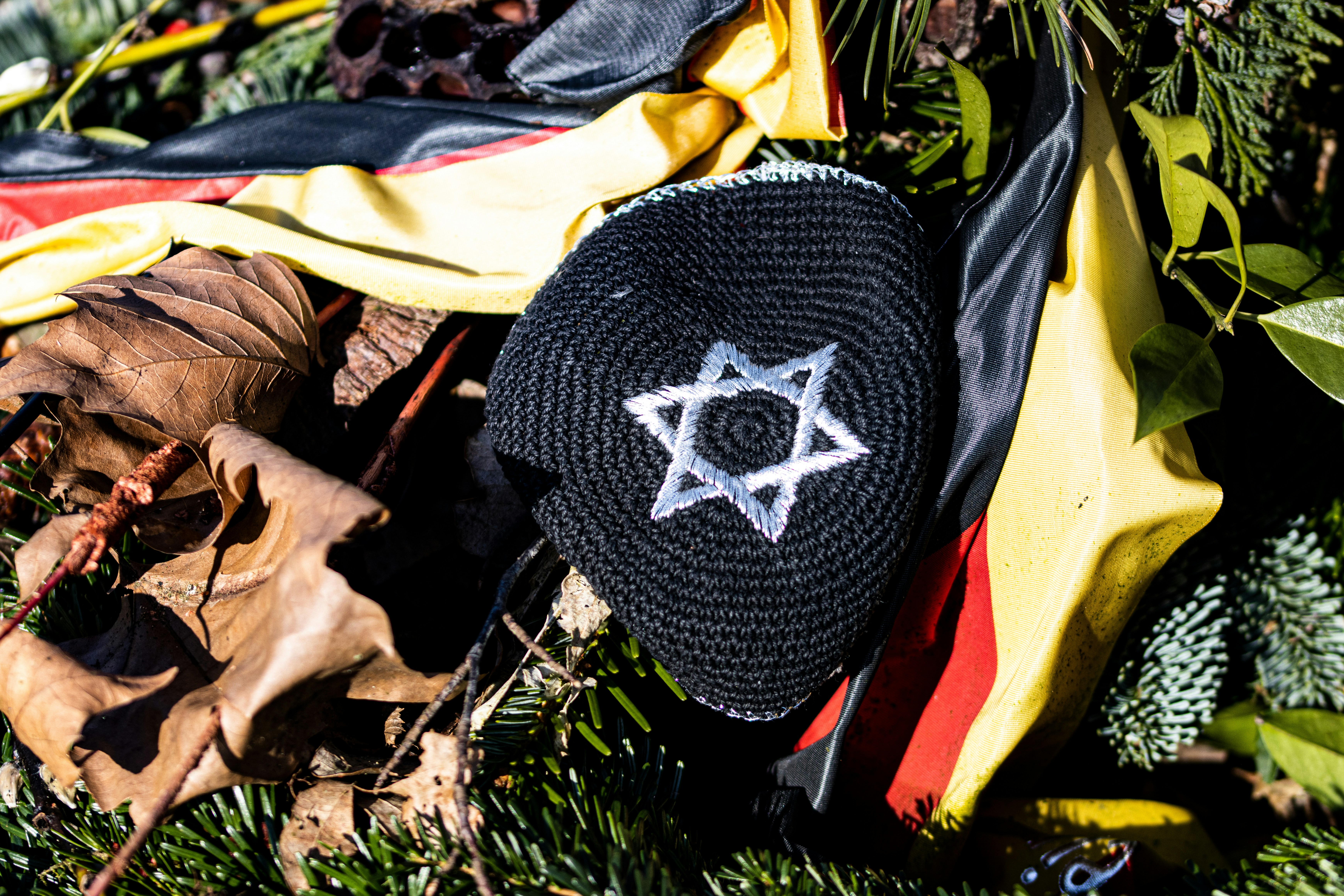Star of Protection Tucked in Fallen Foliage