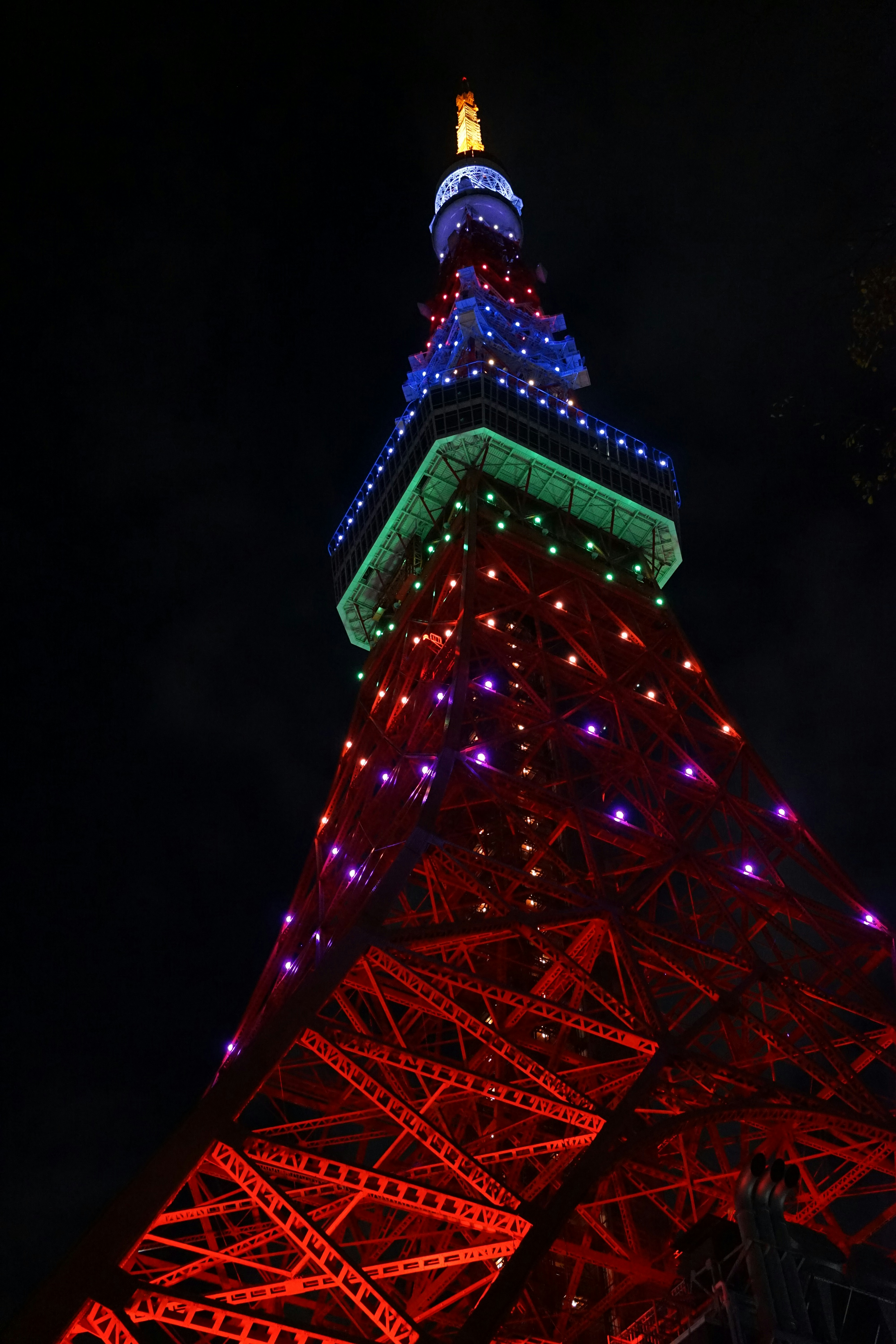 Prismatic Summit: Tokyo Tower at Midnight