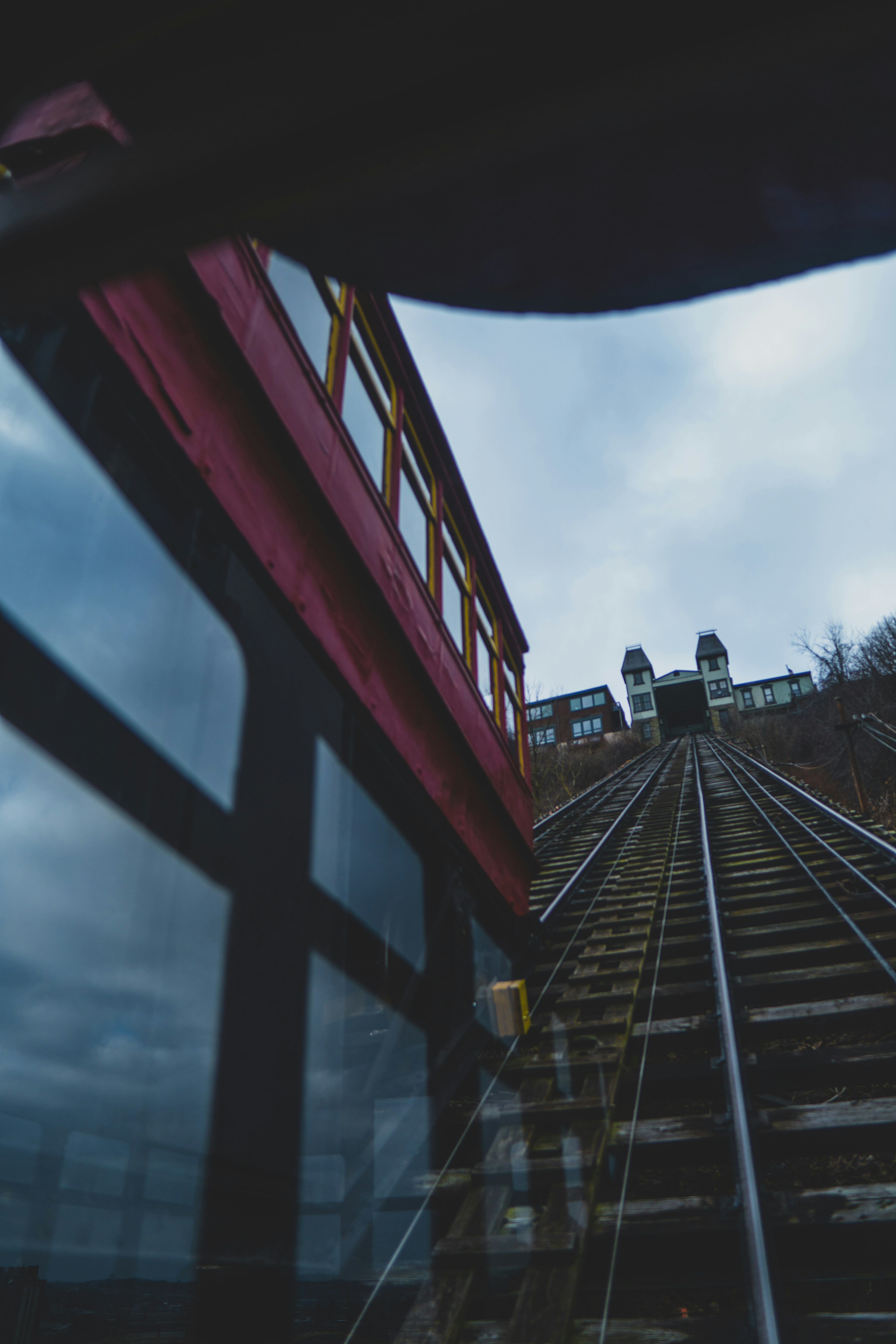 A view of a train going down the tracks photo – Free Pittsburgh Image ...