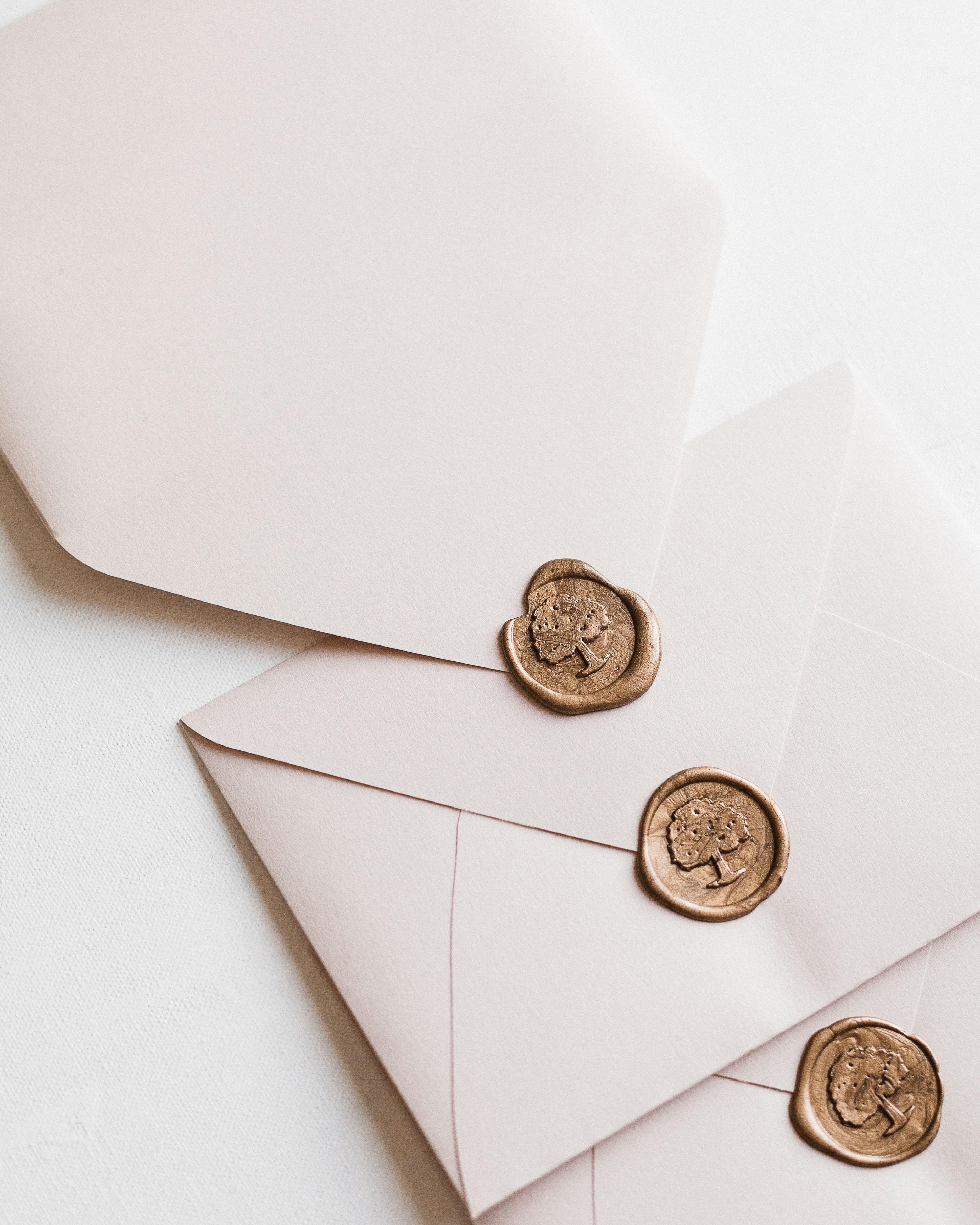 A couple of envelopes with wax stamp on them photo – Free Wax seal ...