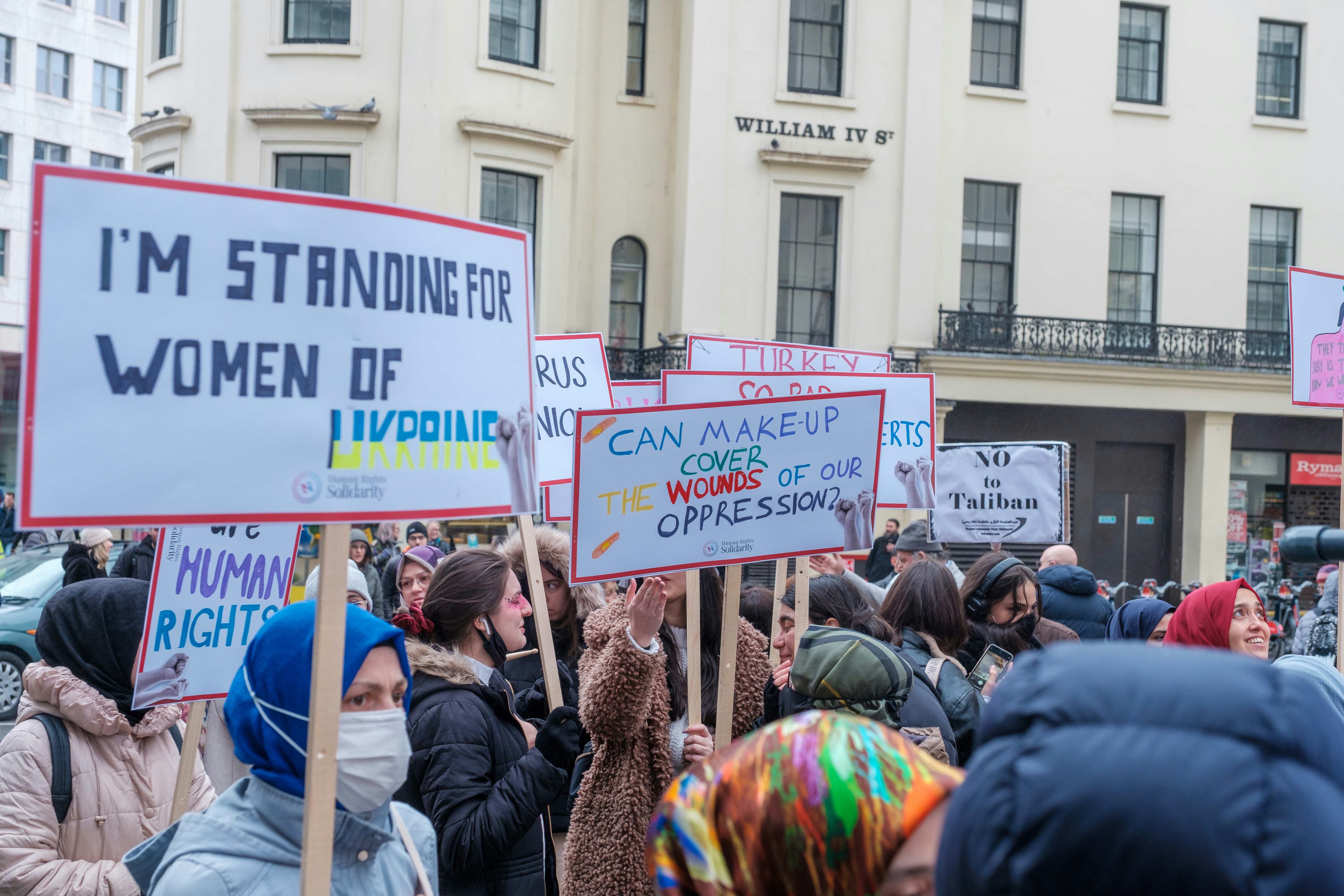 Signs in the City: Voices for Women's Rights Rally
