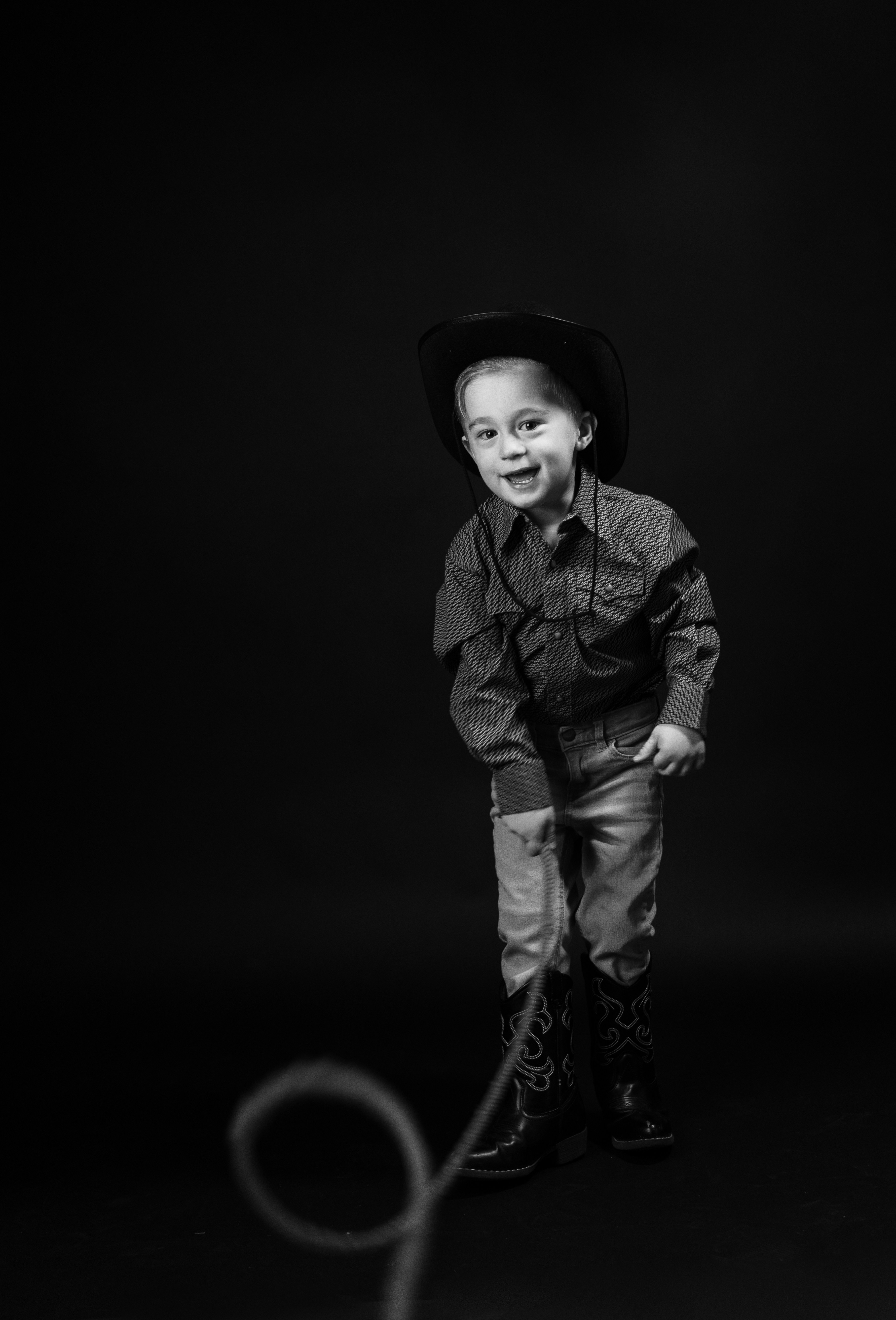 Tiny Cowboy, Big Stage: A Smile in the Spotlight