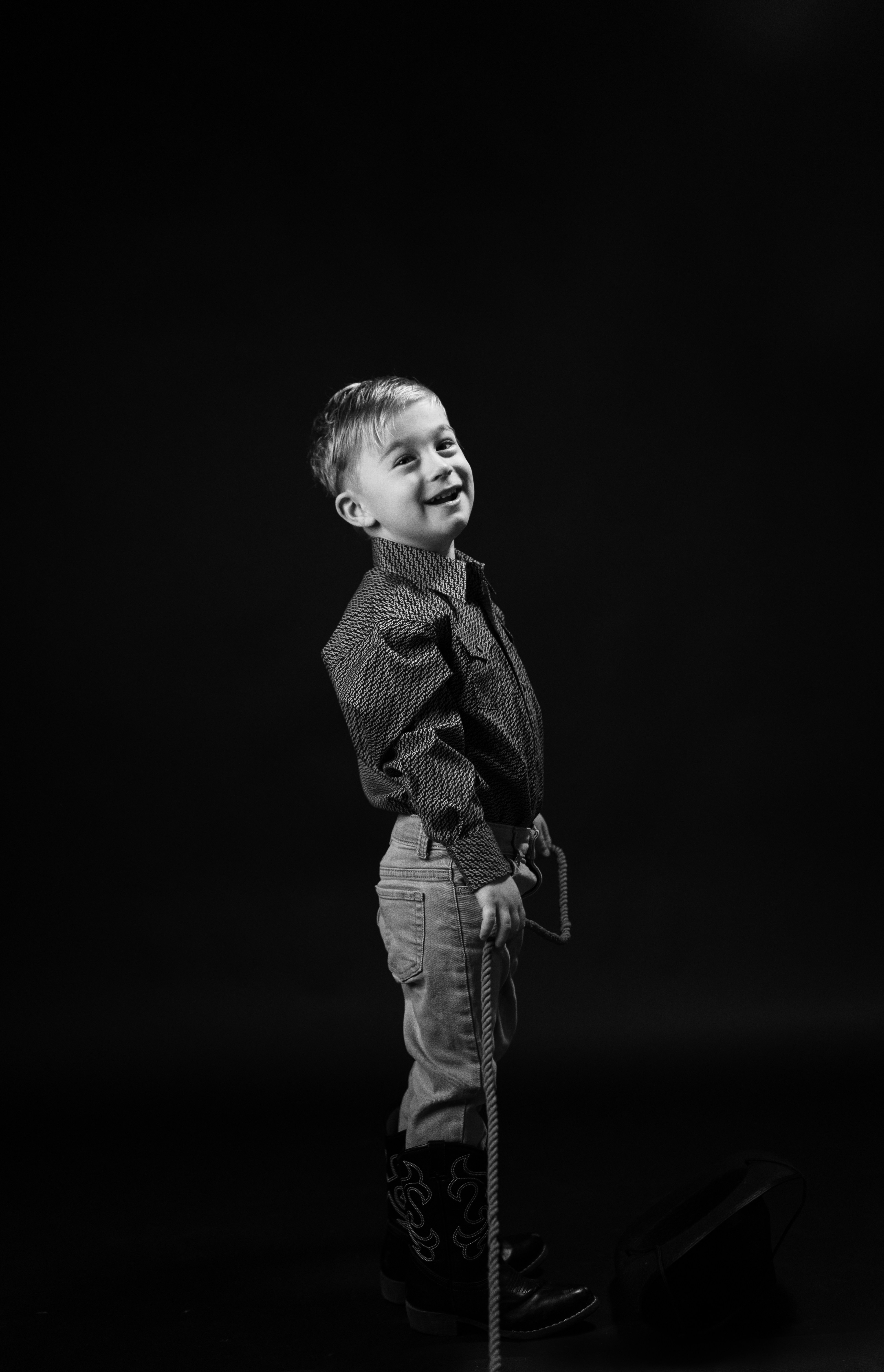 Little Boy Standing Up
