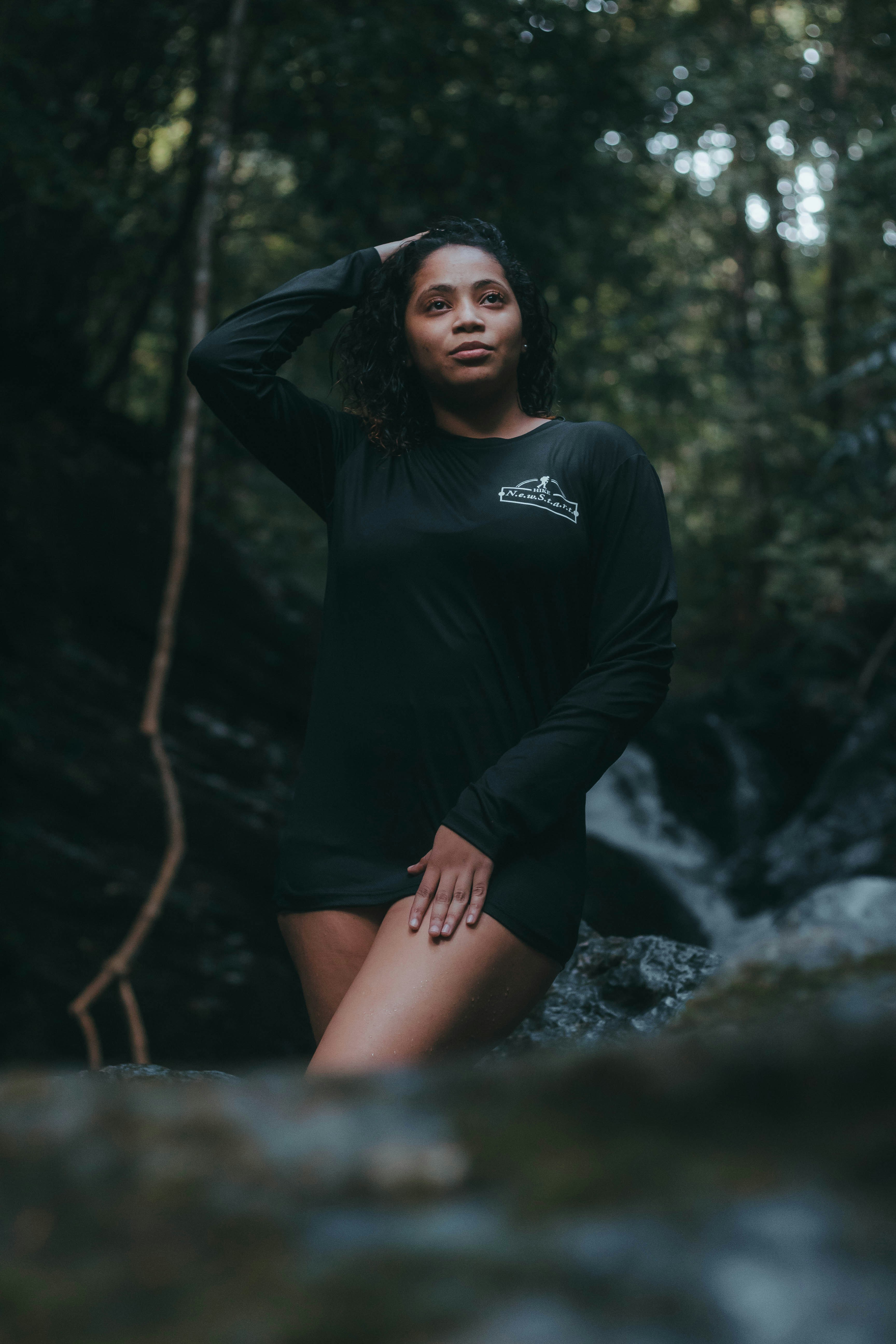 Forest Portrait in Soft Dusk Light