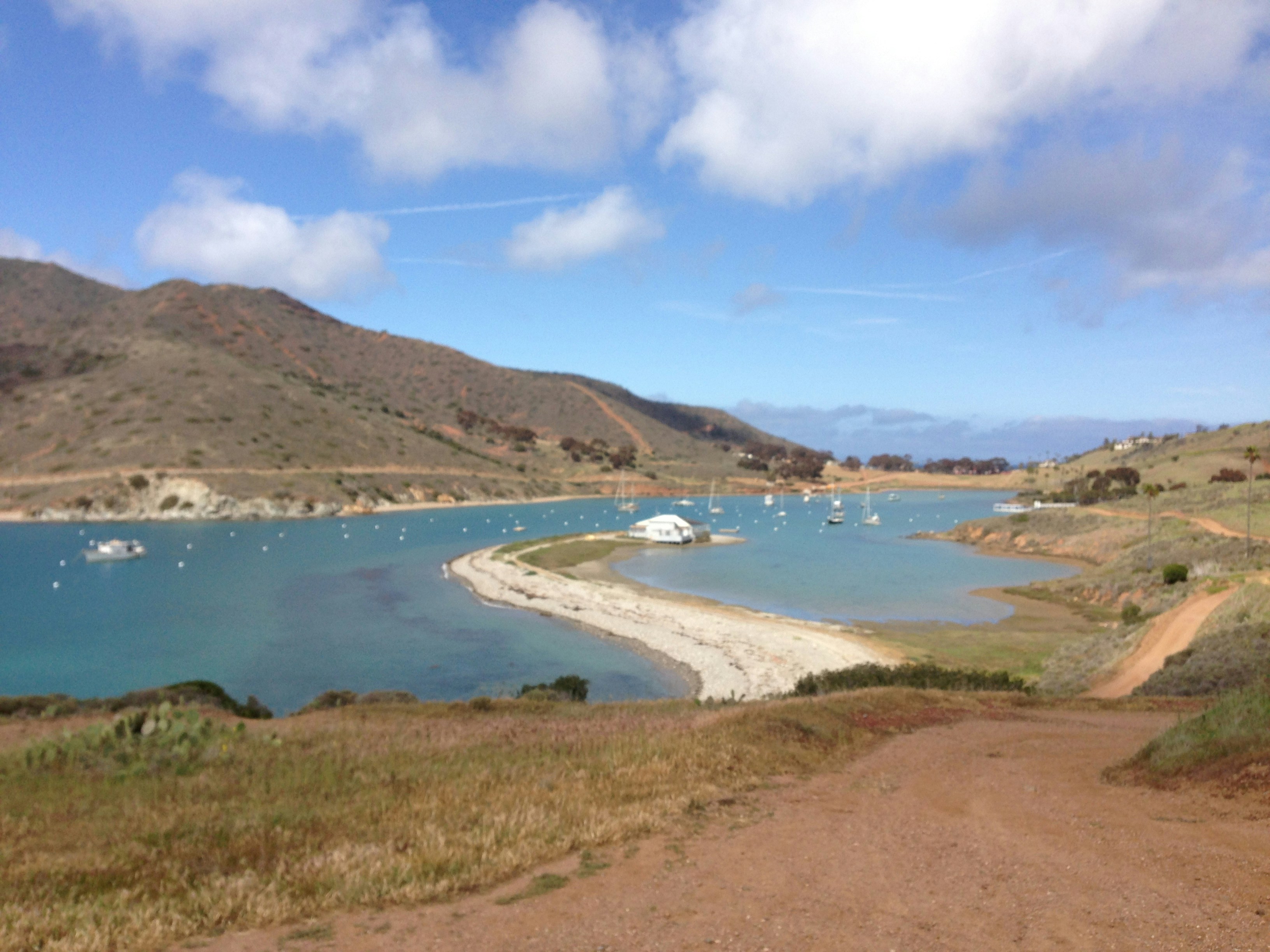 Crescent Sandbar Cradles a Quiet Bay