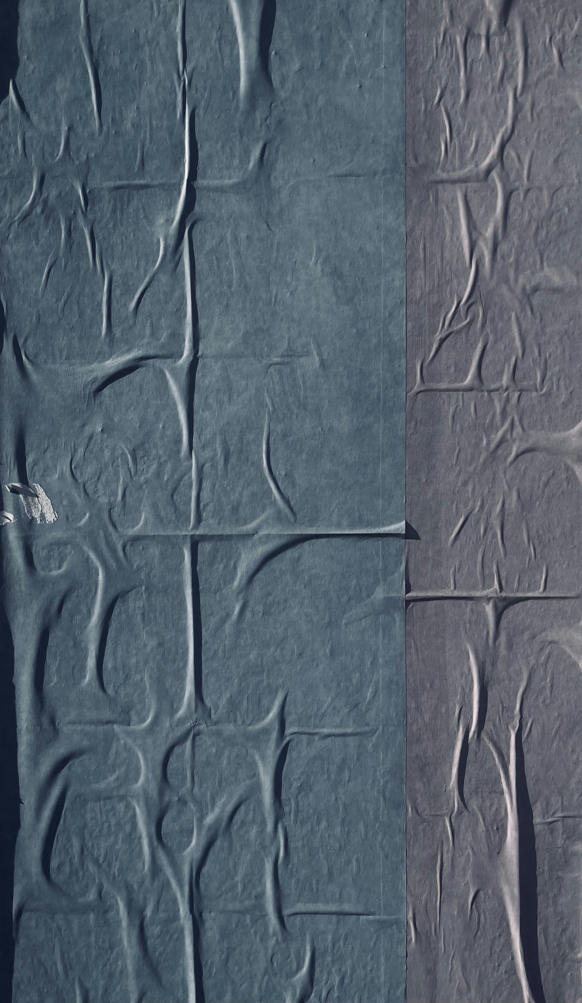 Split Texture: Teal and Mauve Panels with a Central Seam