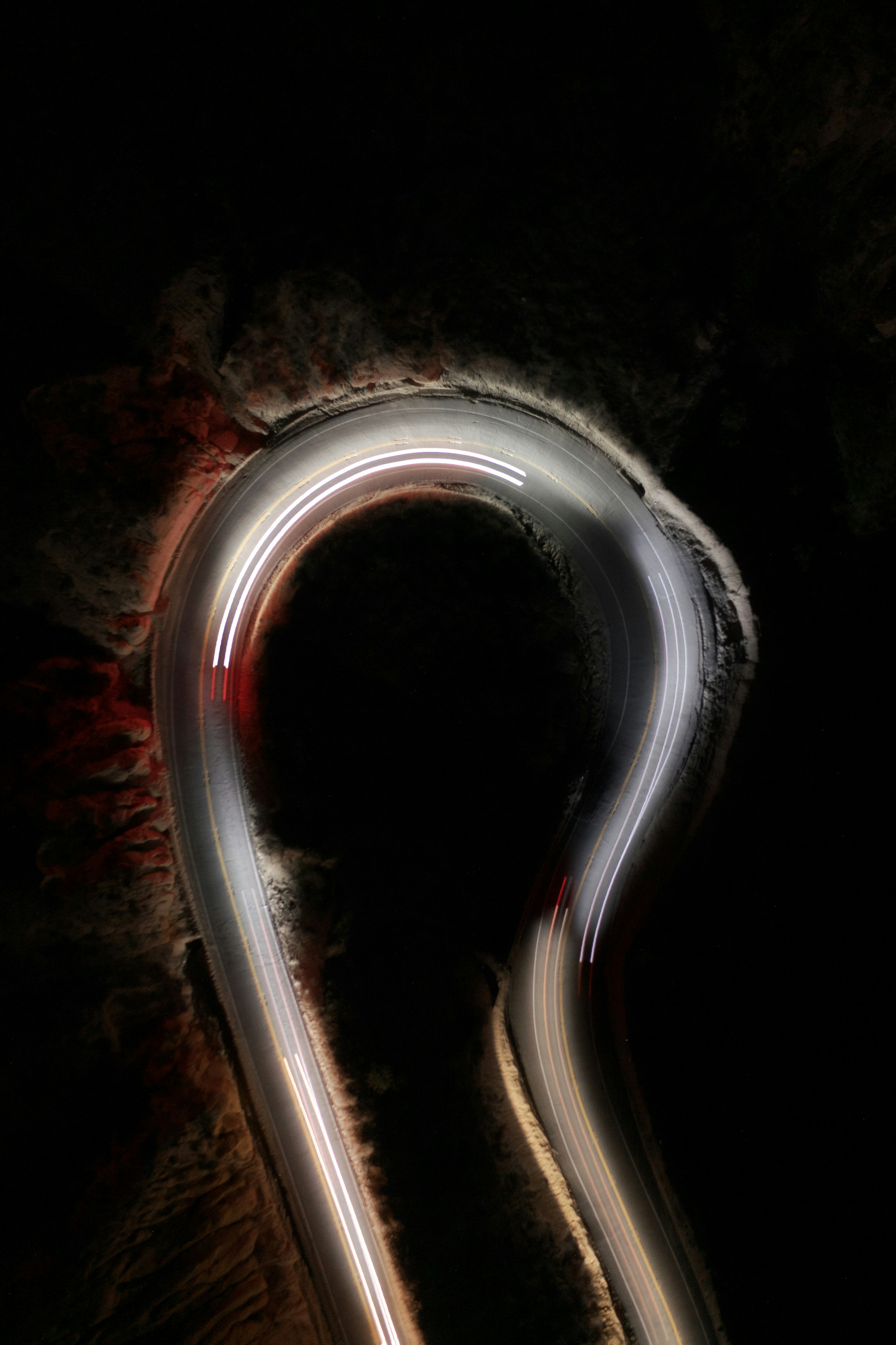 Serpentine Trails of Light