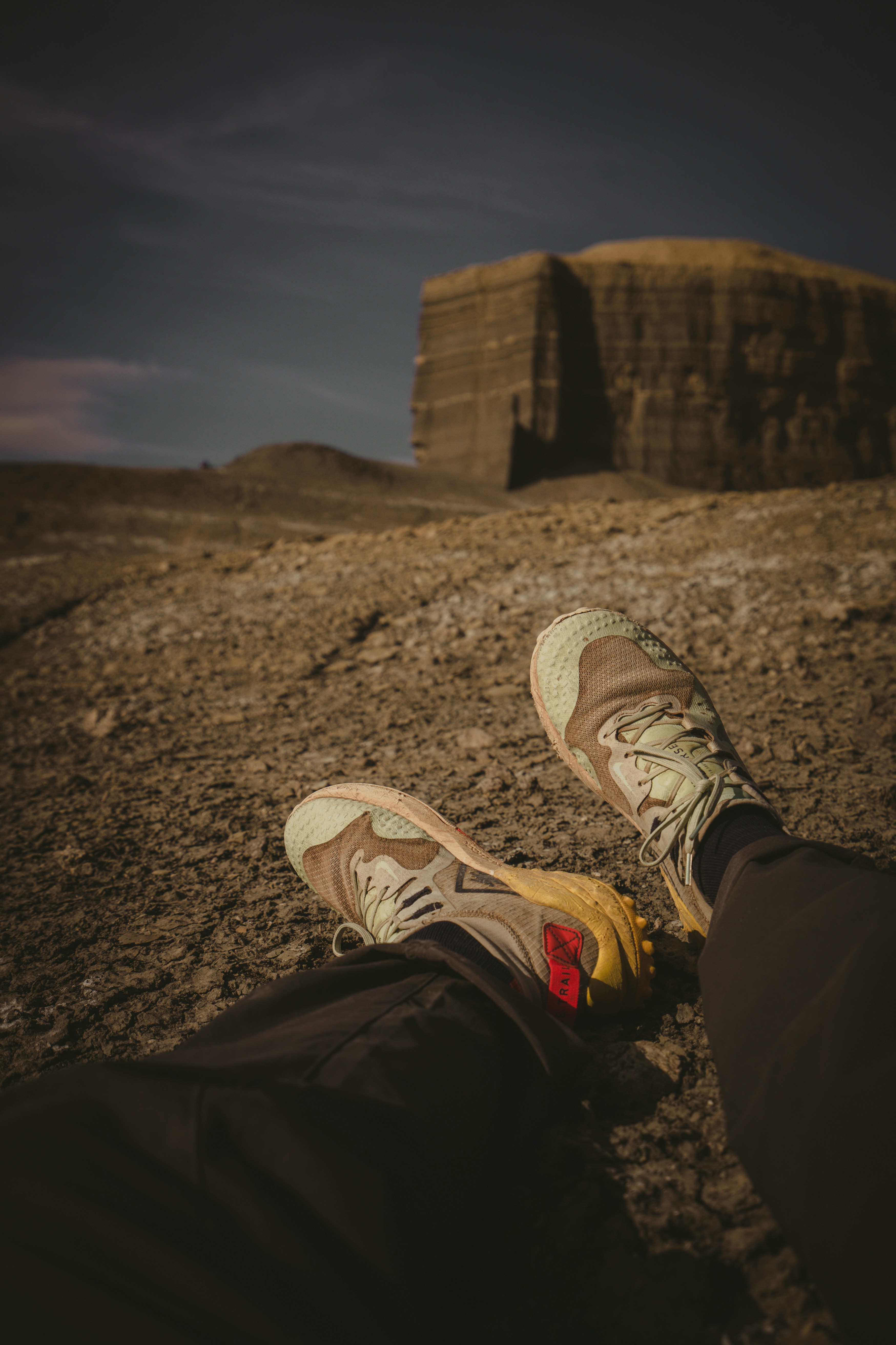 Footwear to the Edge: A Desert Moment at Distant Cliffs