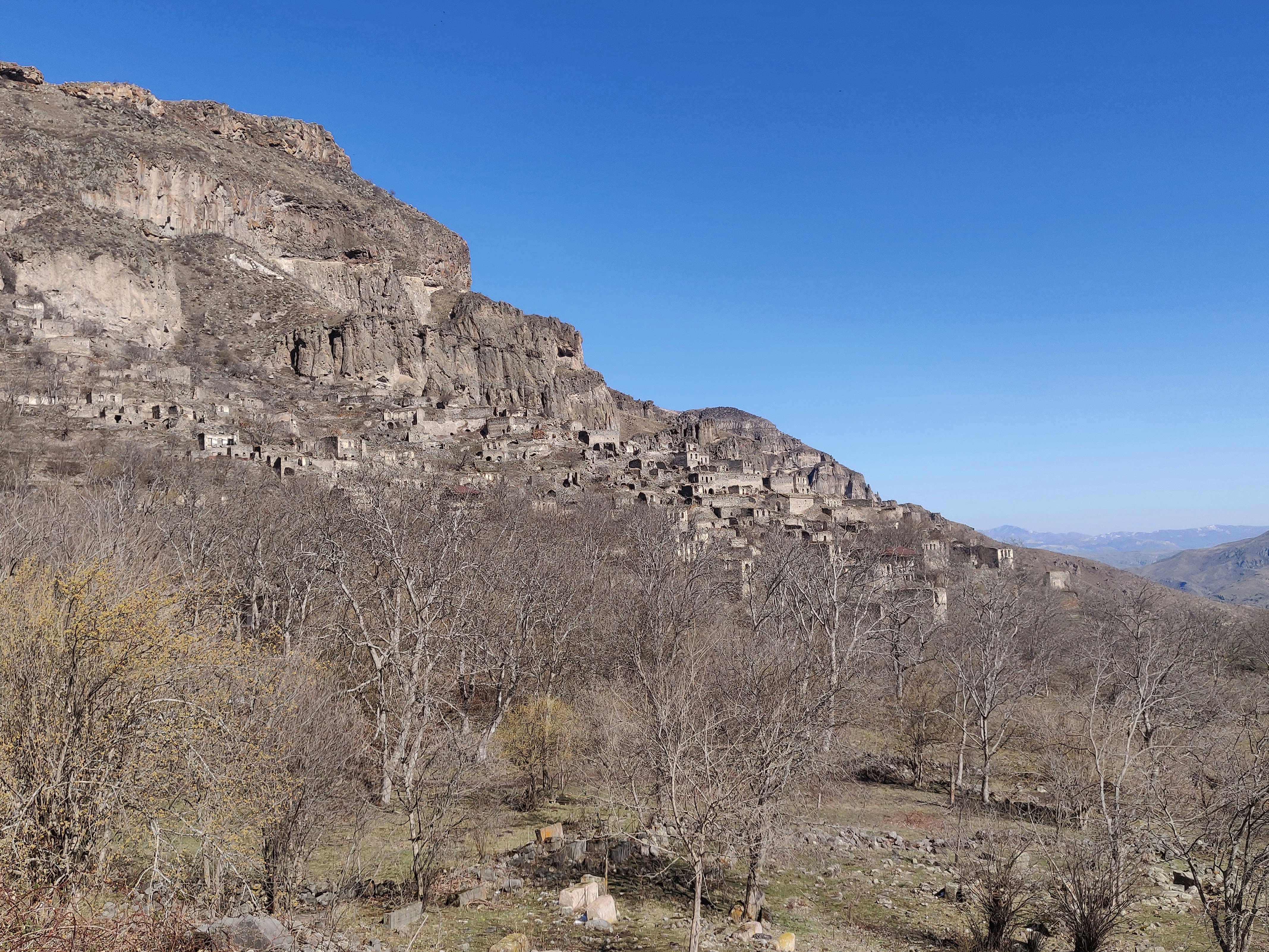Truly amazing view of ancient village fully abandoned