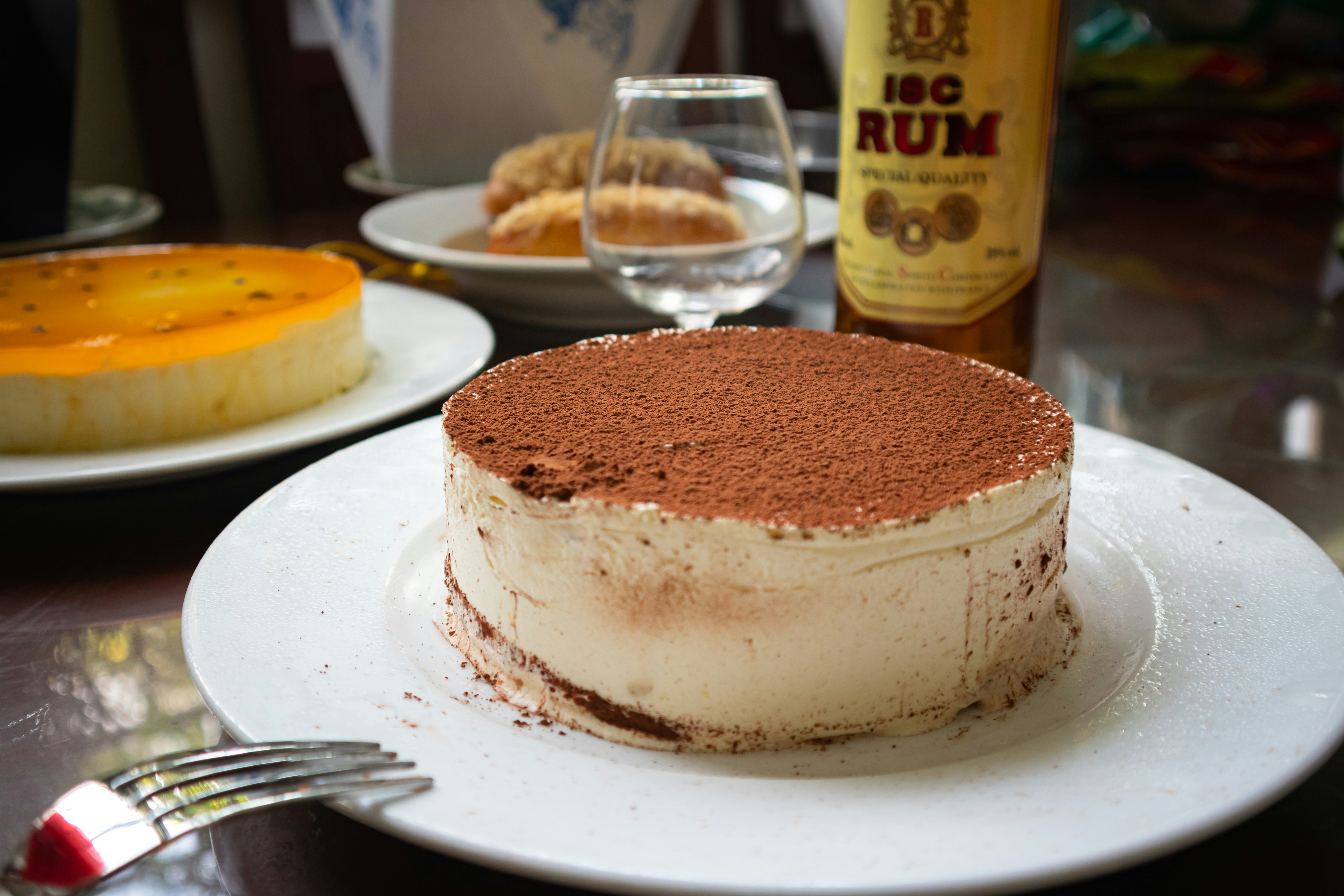 a cake sitting on top of a white plate