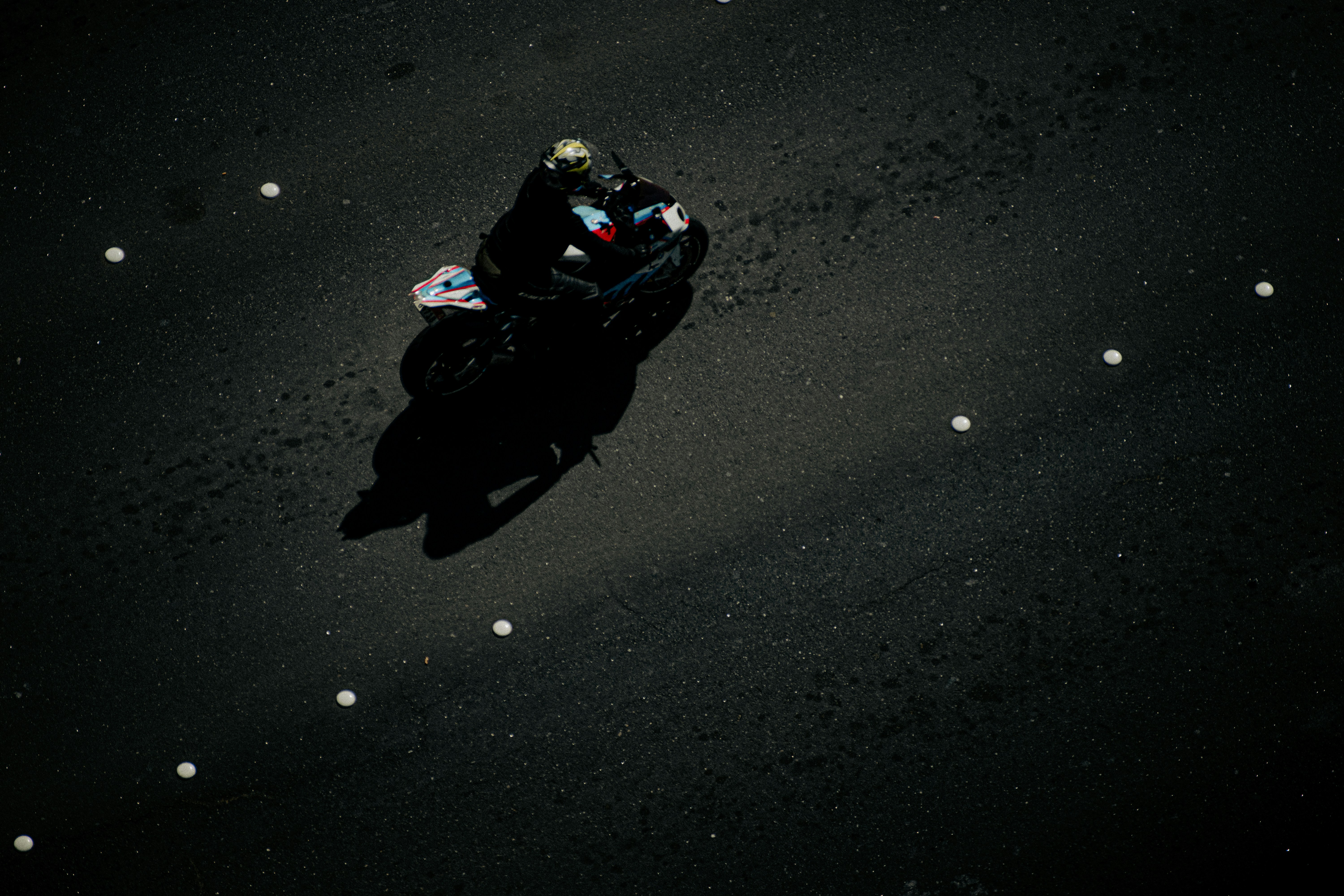Lonely Rider Skimming the Dark Field