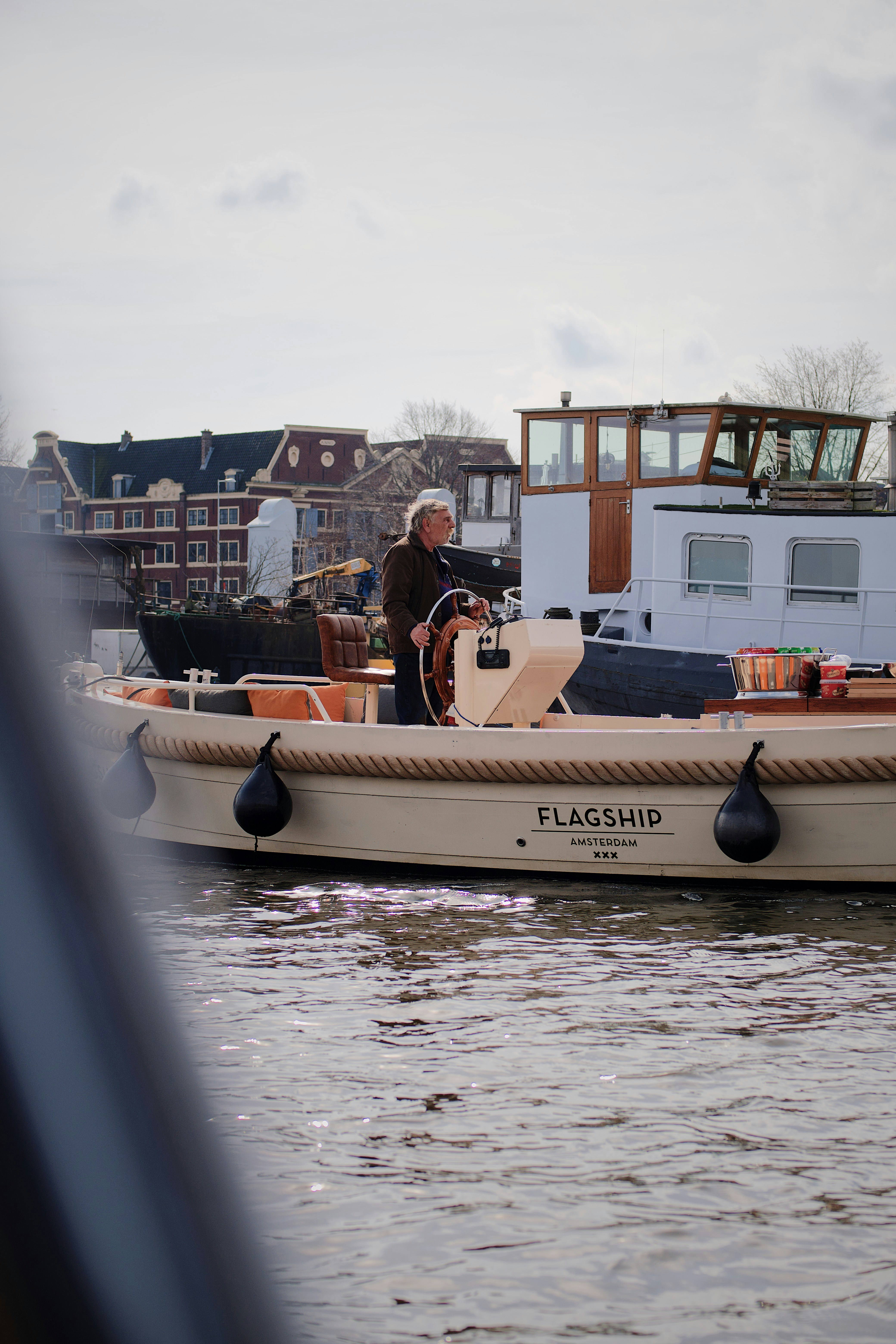 Captain at the Helm: A Quiet Moment Aboard the Flagship