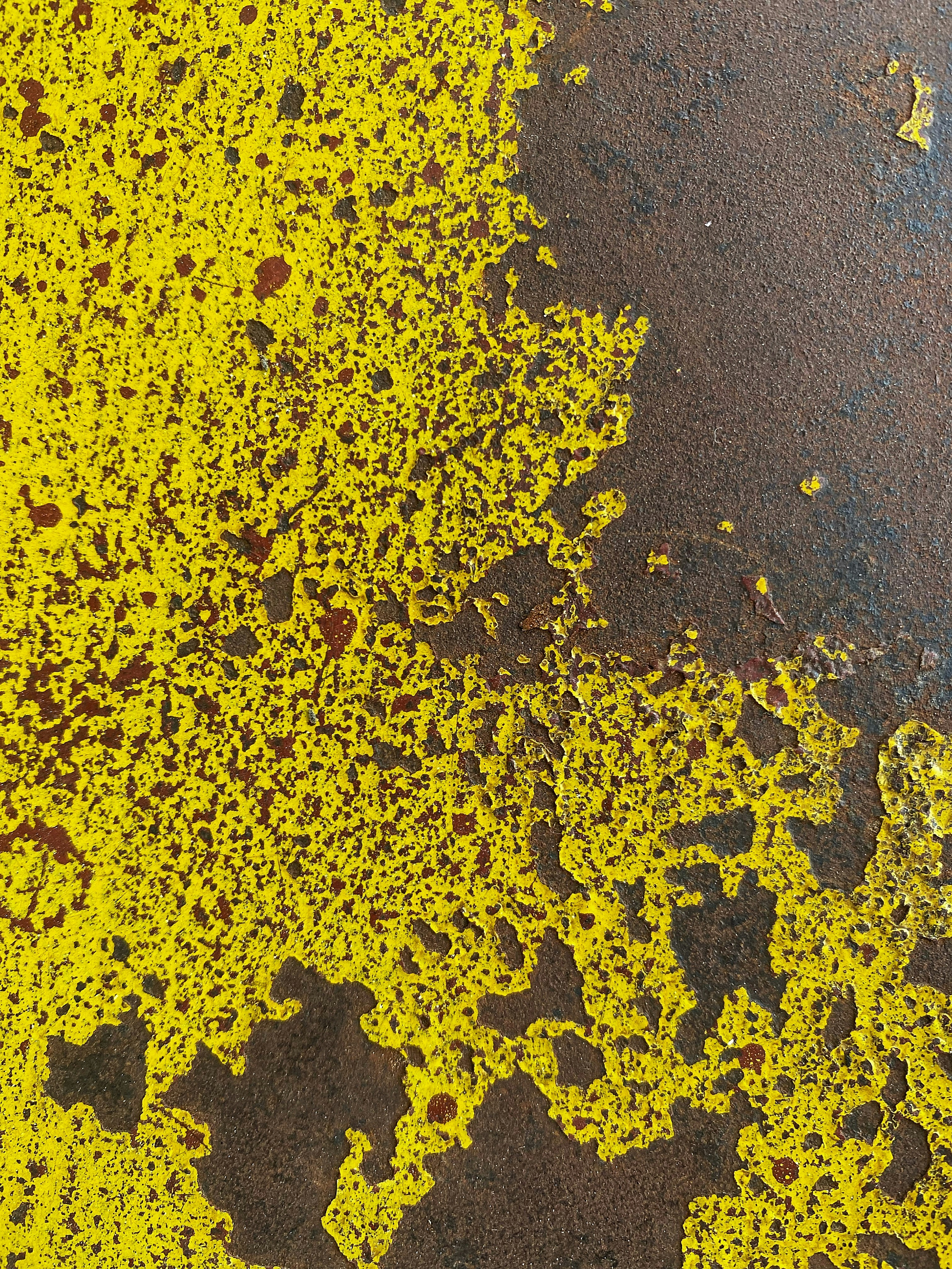 A close up of yellow paint on the ground photo – Free Texture Image on ...