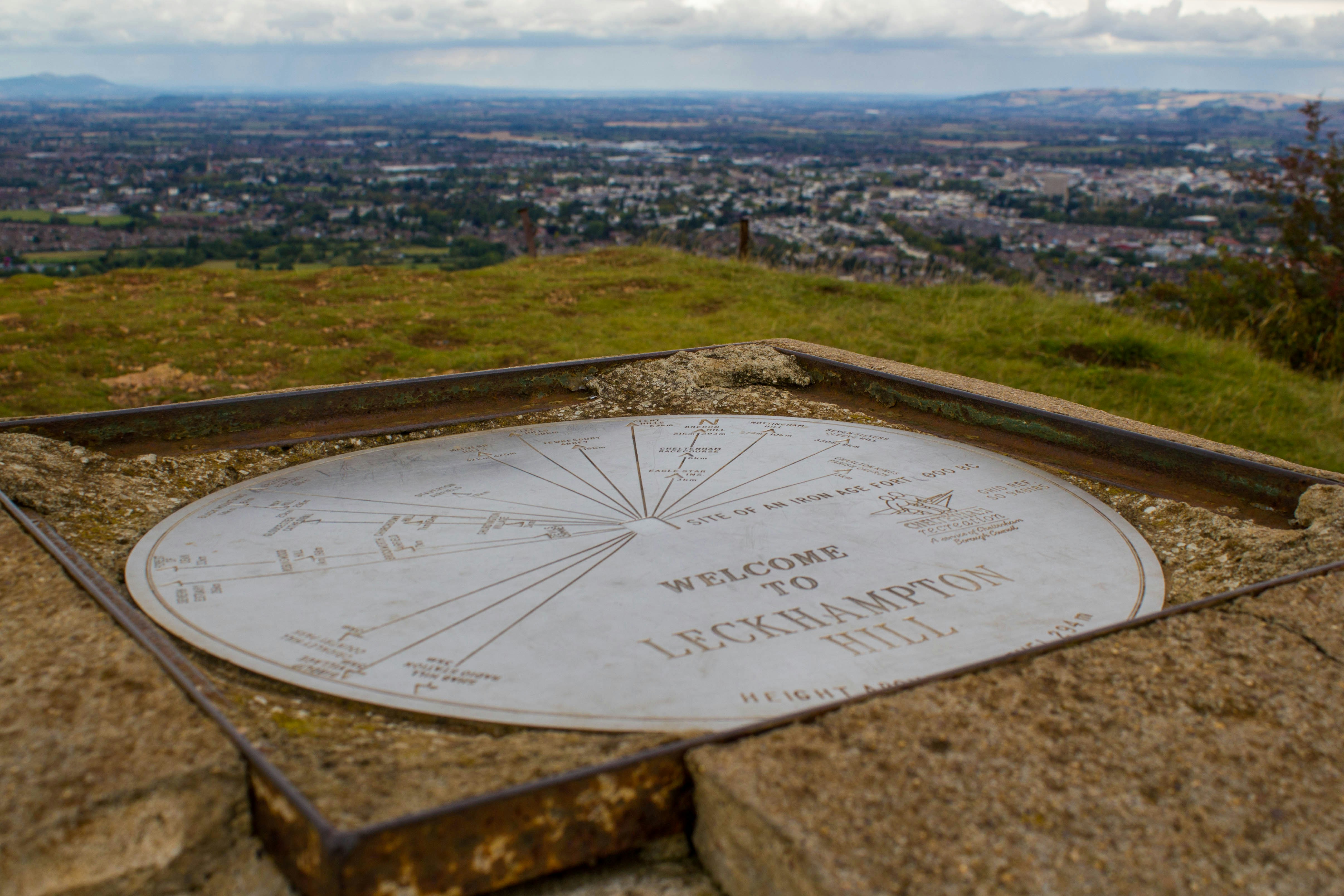 a view of a city from a top of a hill