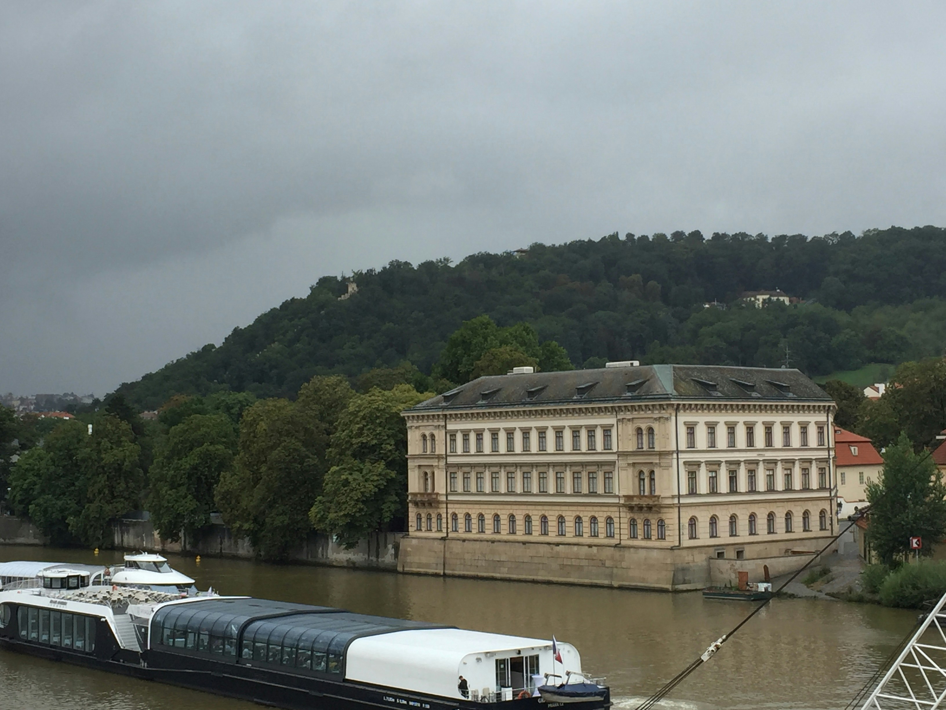 Riverside Mansion Framed by the Loire-like Waterway