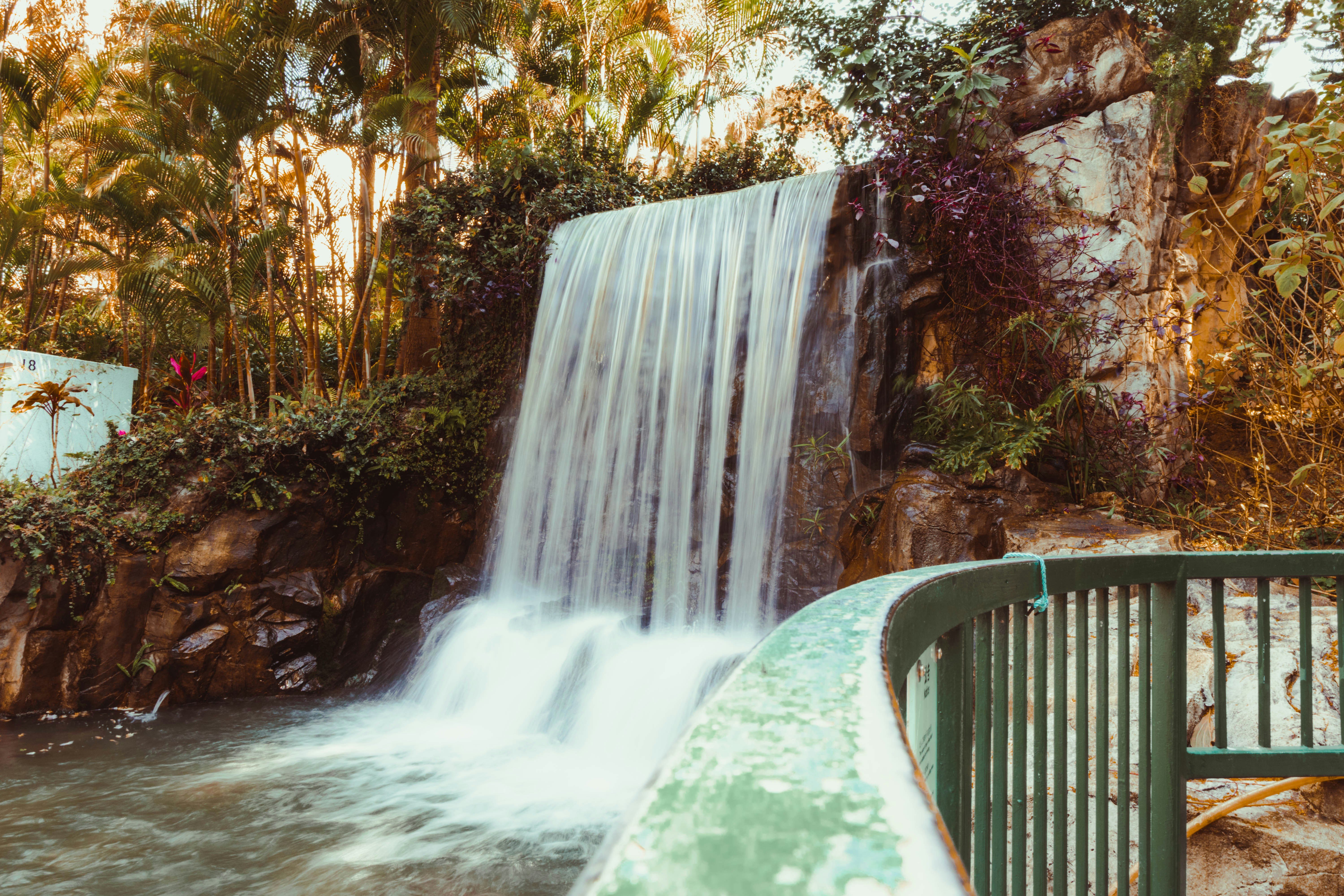 Une cascade au milieu d’un parc tropical photo – Image gratuite de ...