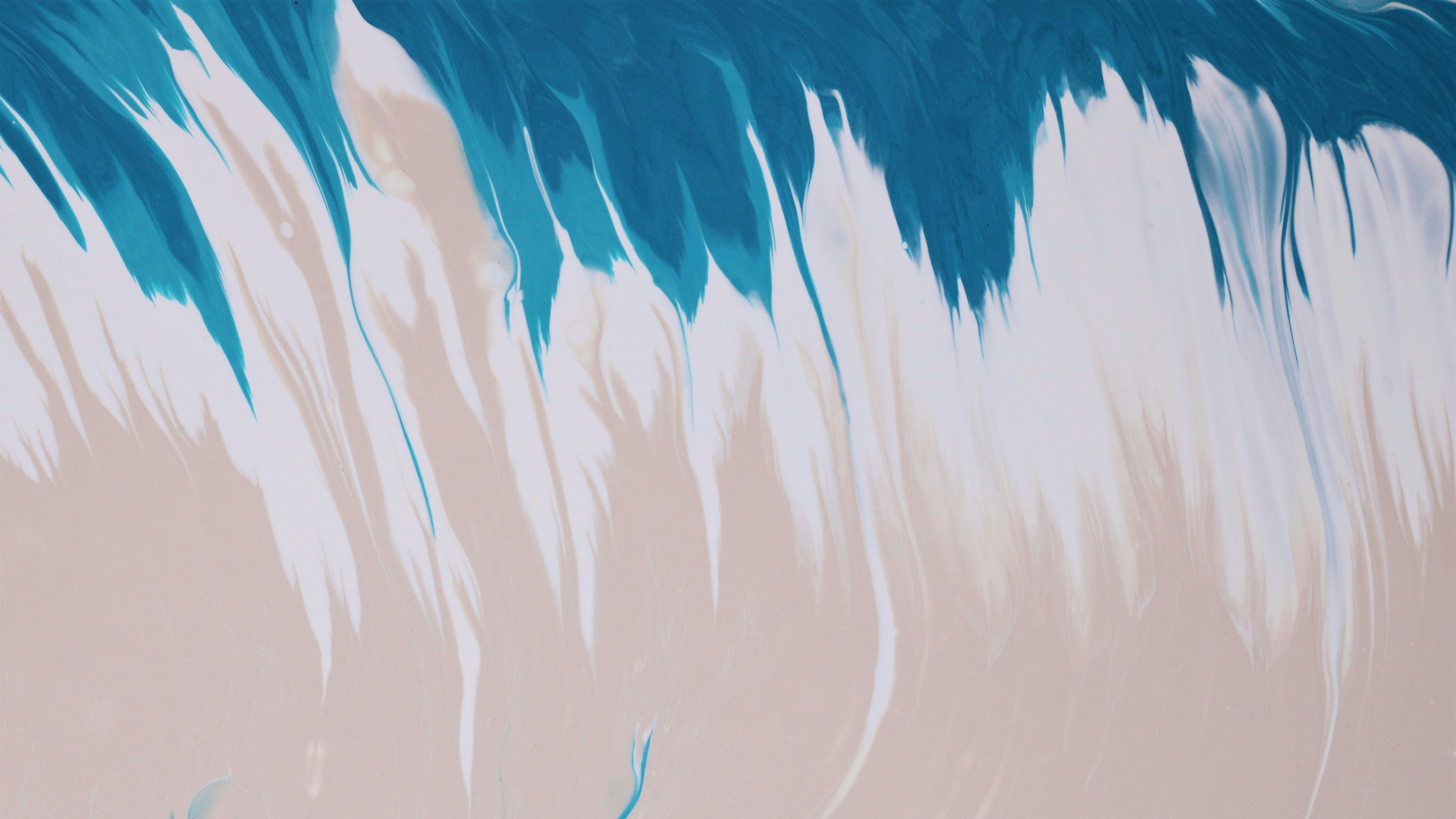 Abstract Tide: A Wall of Blue and Peach Motion