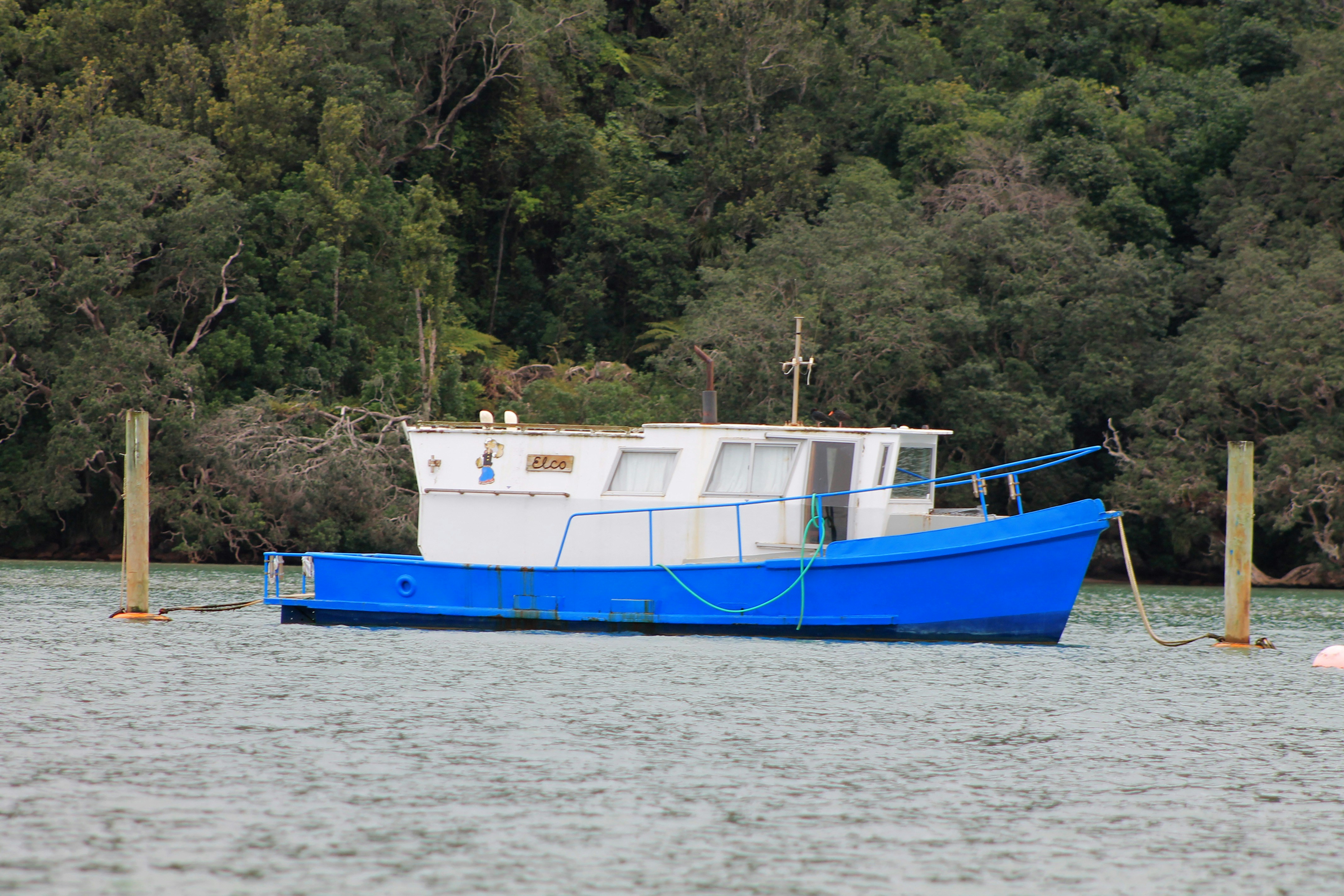 Harbor Serenity: A Fishing Vessel's Respite