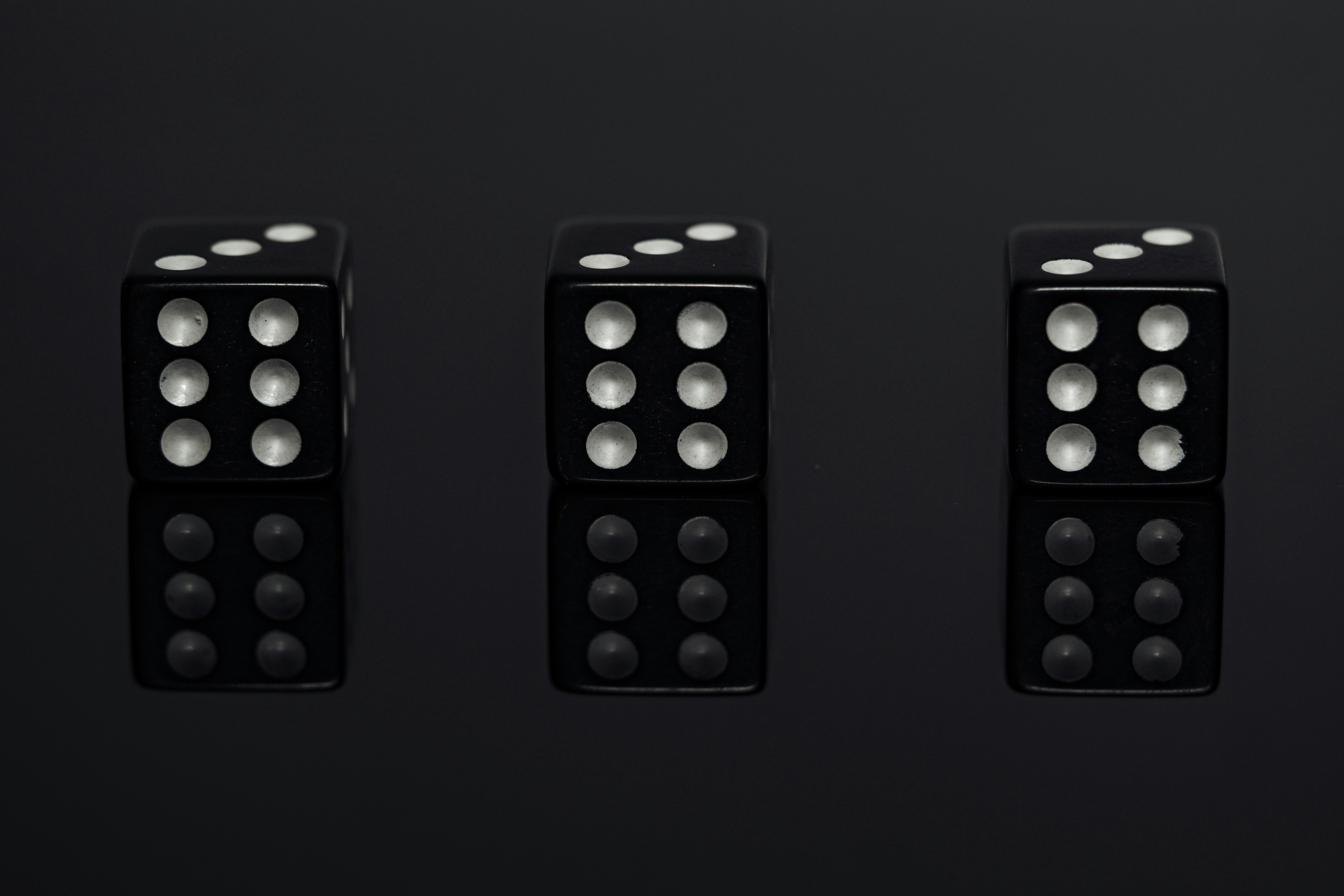 Triadic Dice in Midnight Stillness