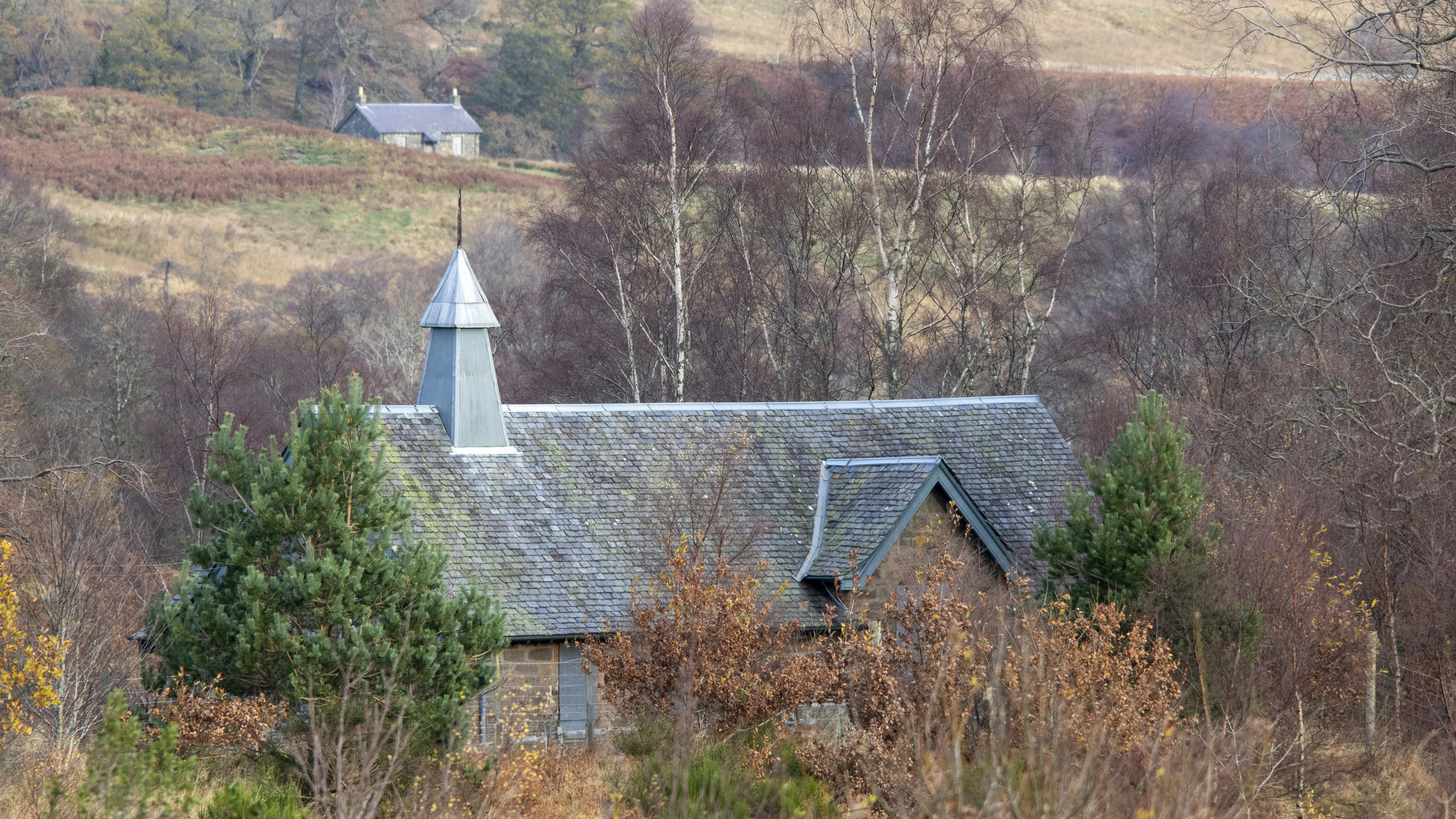 An old church in the middle of a forest photo – Free Glen artney Image ...