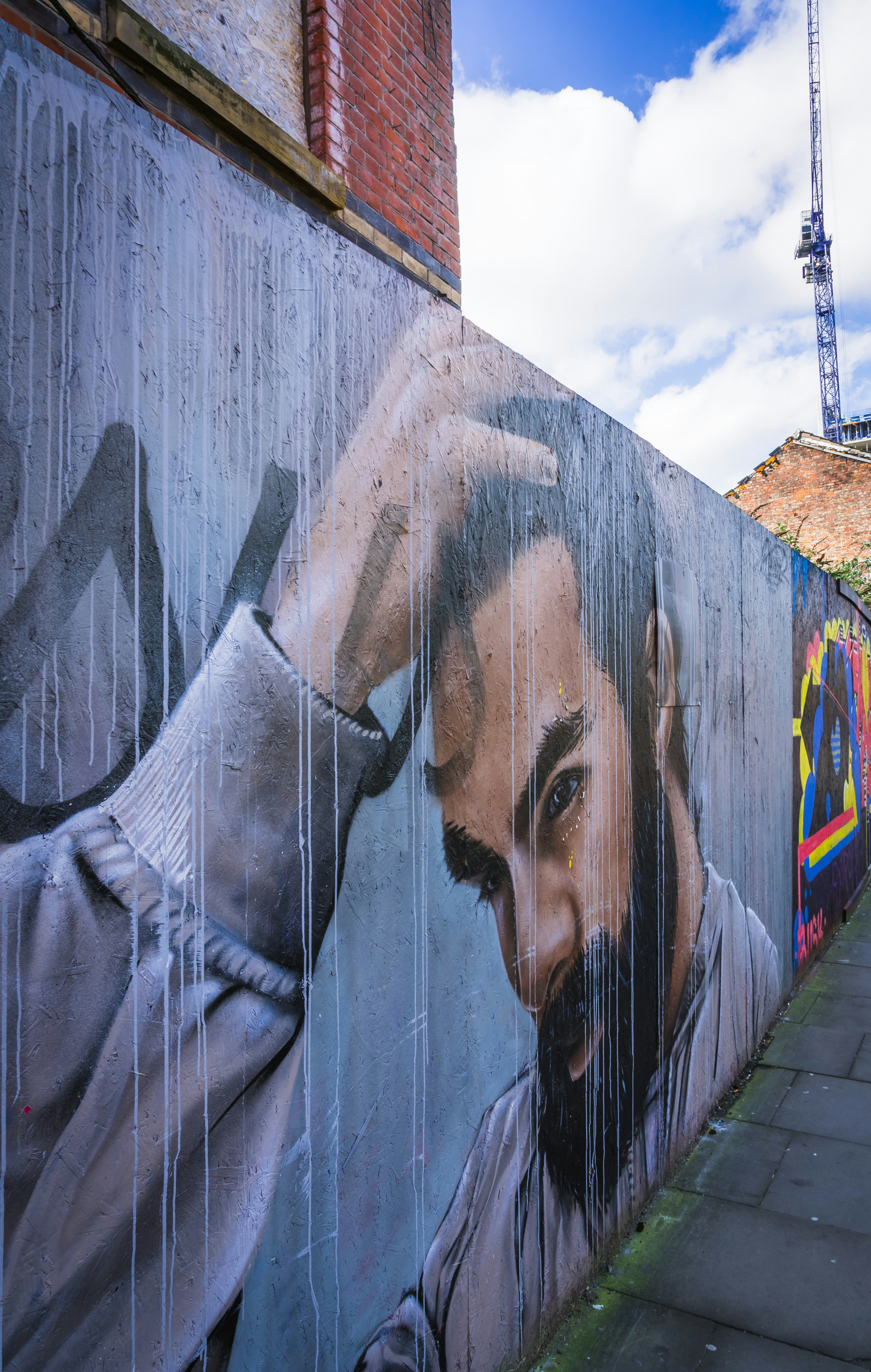 A mural of a man with a beard on a wall photo – Free Northern quarter ...