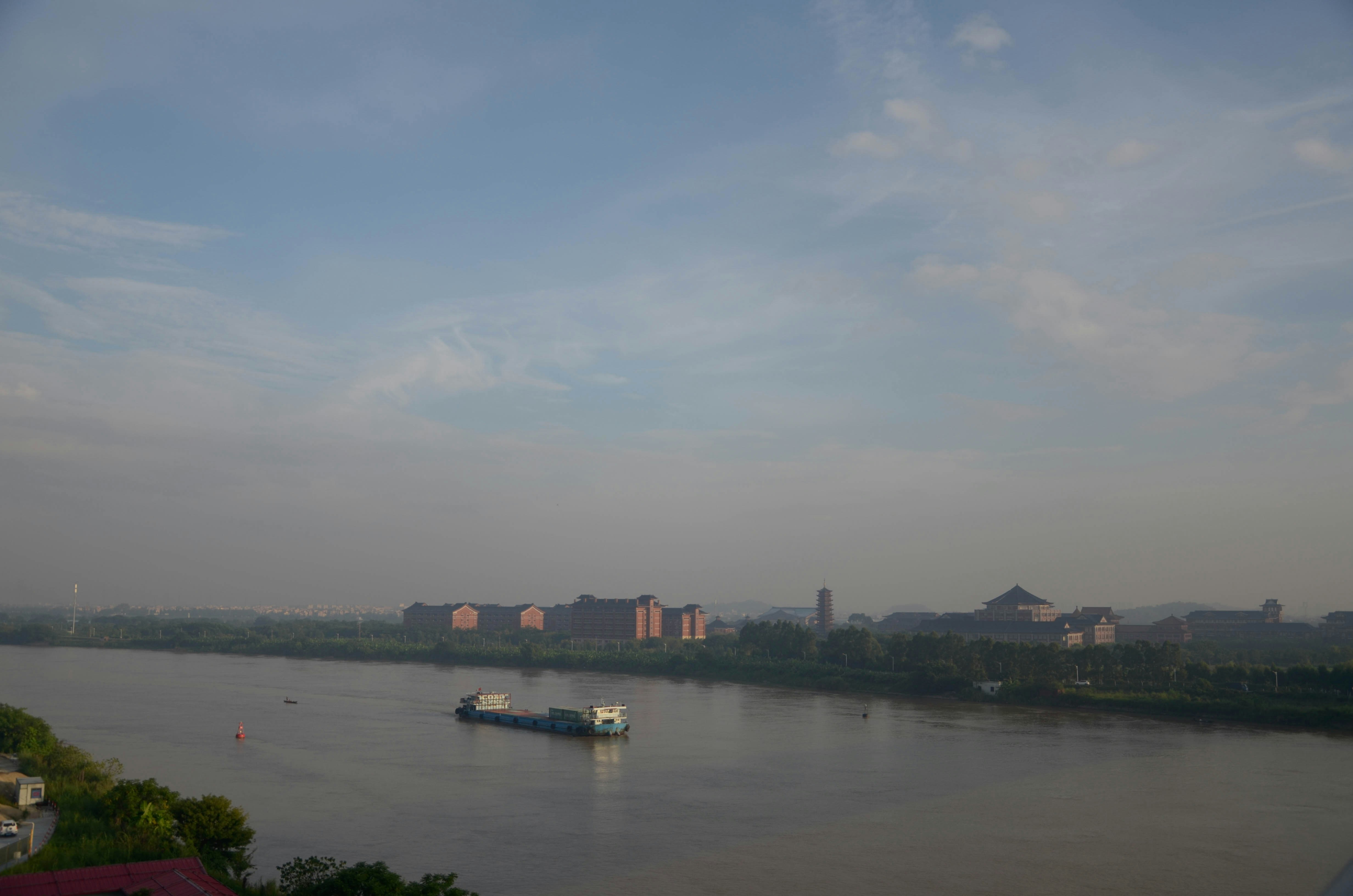Serene River Passage at Dawn