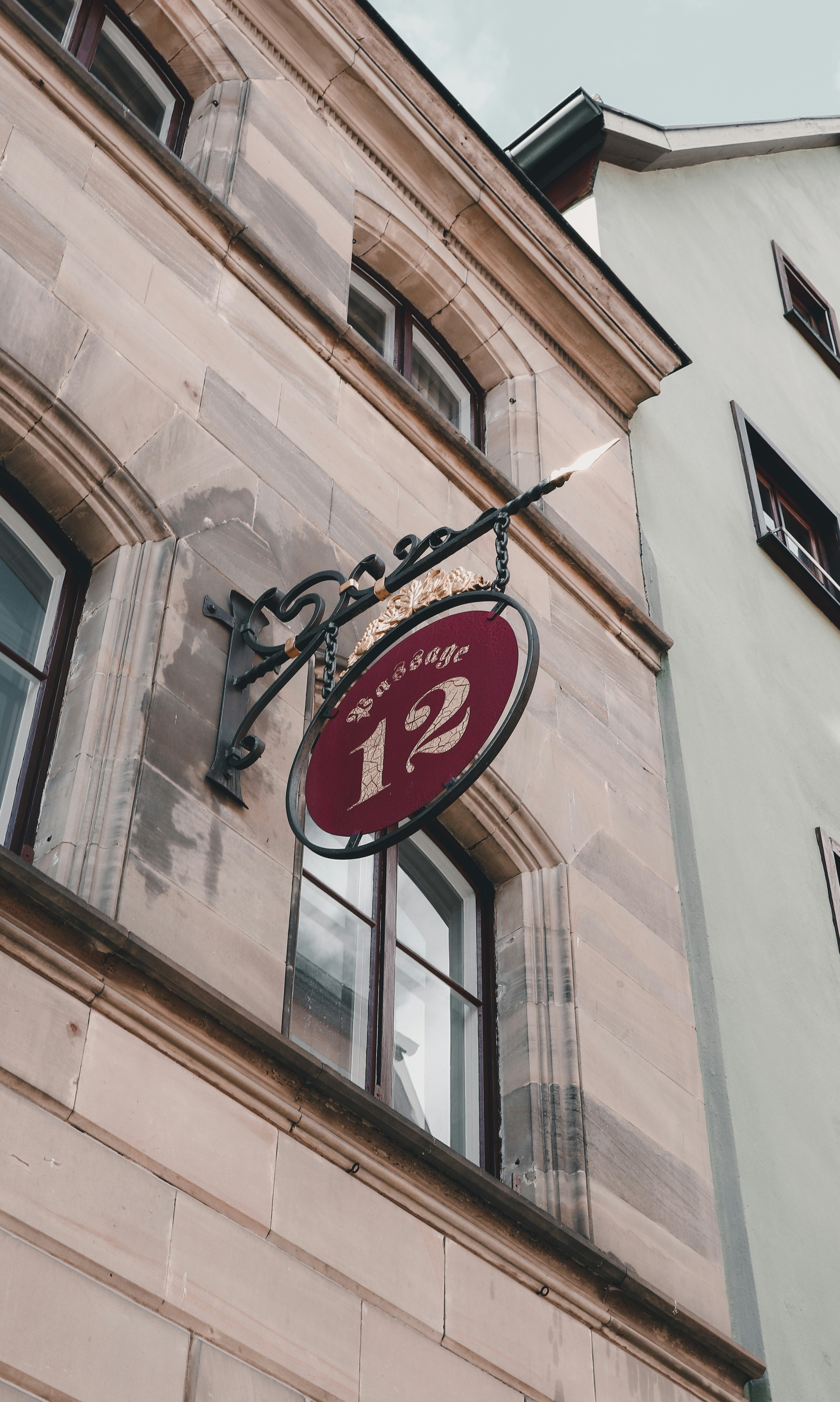 A sign on the side of a building photo – Free Rothenburg ob der tauber ...