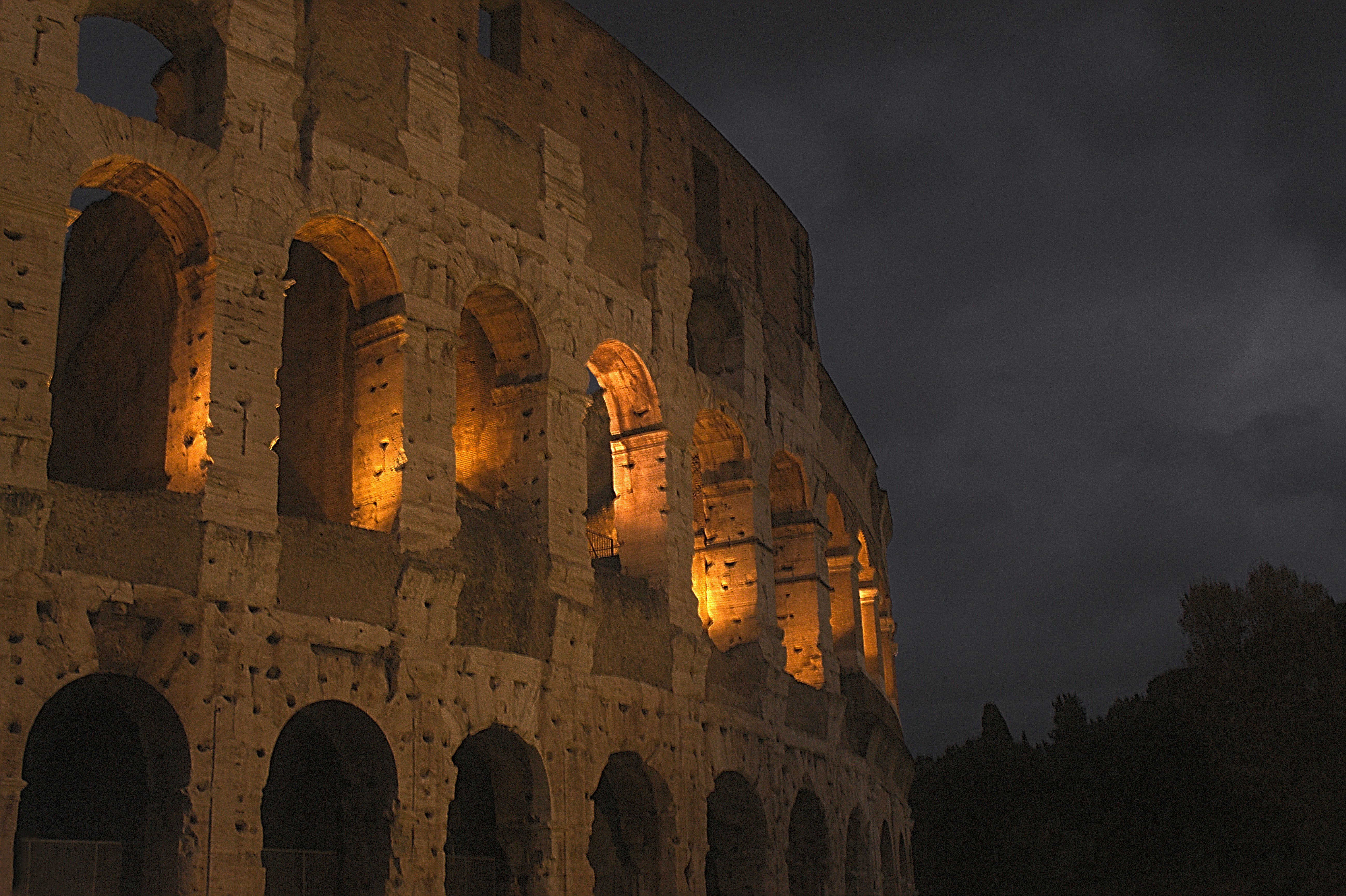Colosseum (Rome) at night.