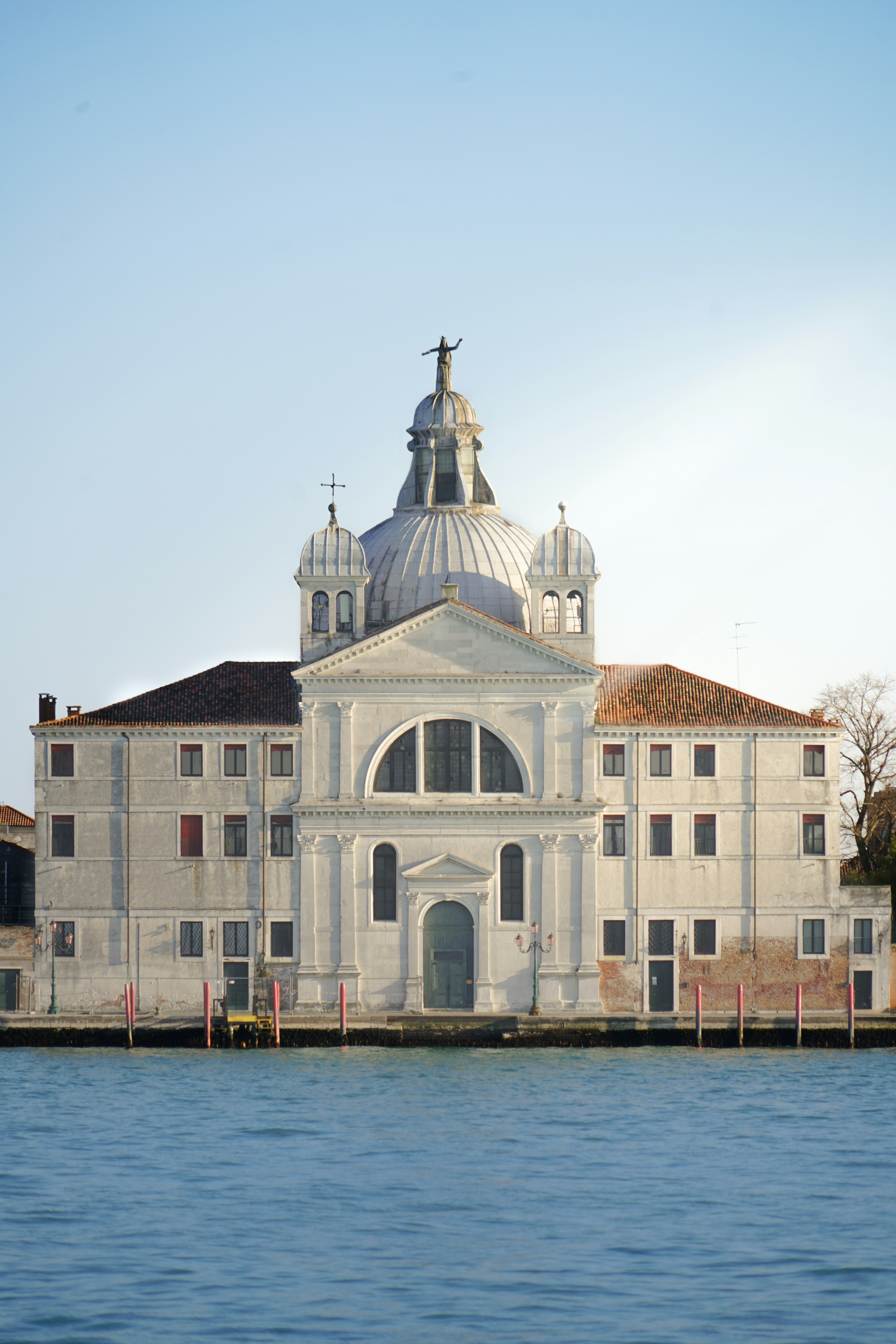 Watery Facade: A Baroque Church Rising from the Channel